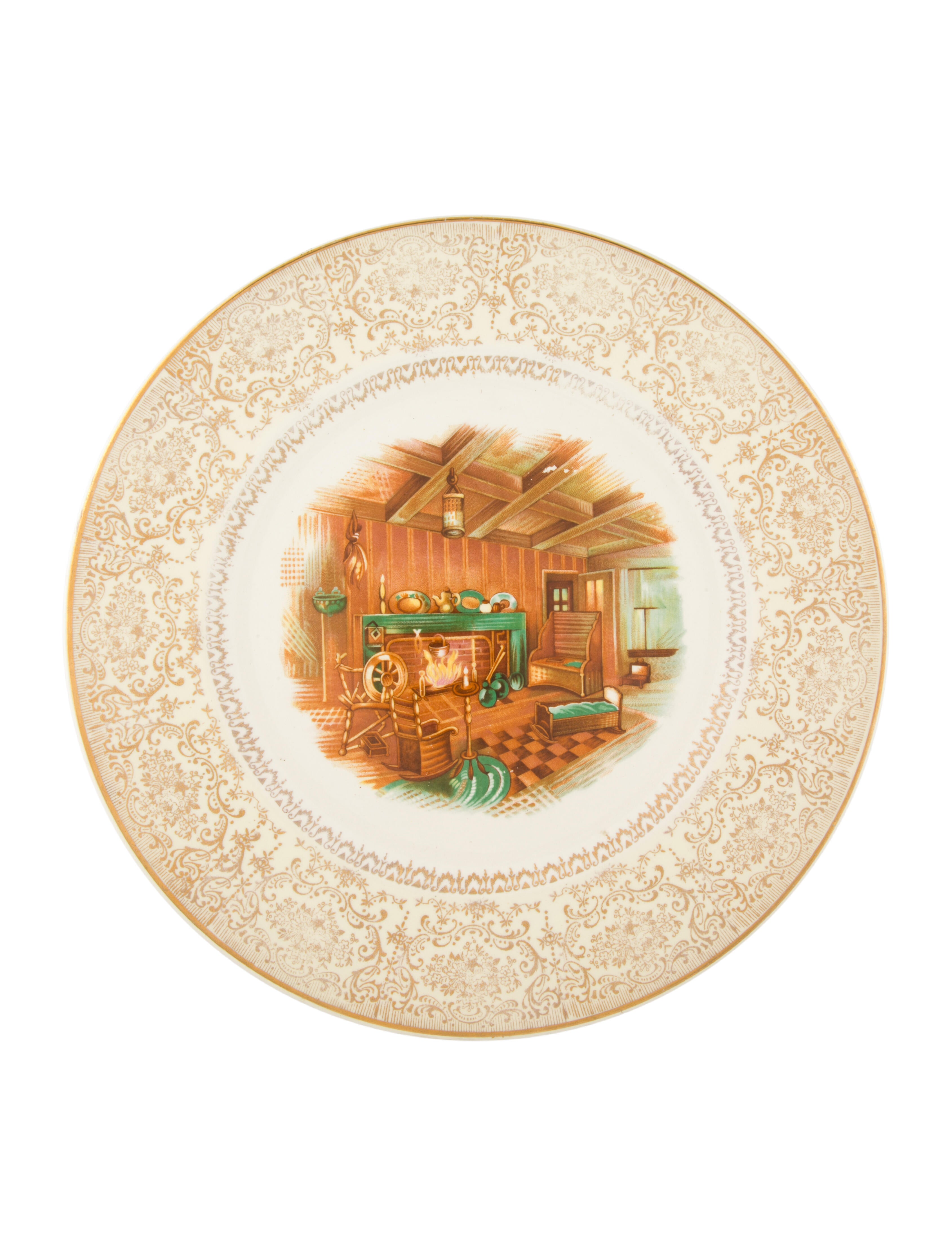Decor Century by Salem 23K Gold Colonial Home - Gold, 1 pieces ...