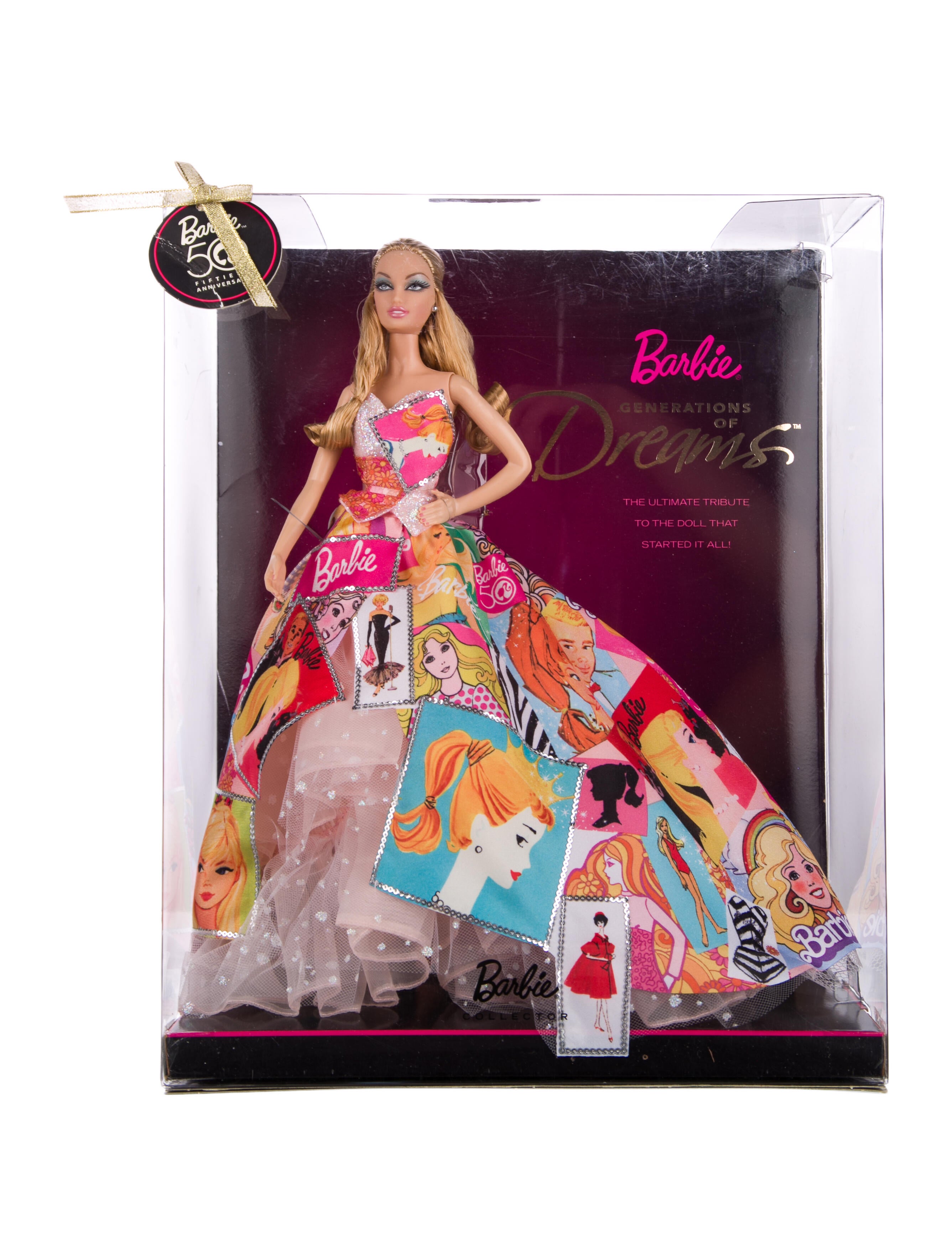 Decor Generations Of Dreams 50th Anniversary Barbie Doll - Pink Figures ...