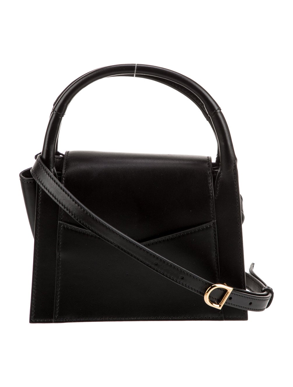 Del Core Leather Top Handle Bag w/ Tags - Black Handle Bags, Handbags ...