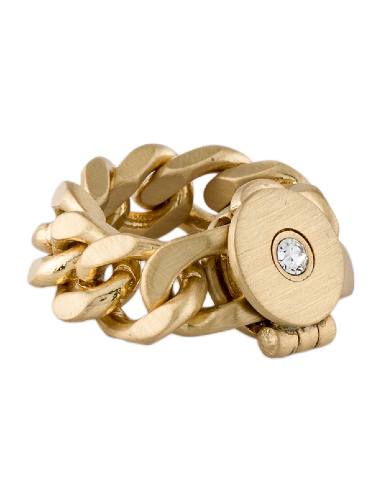 Demarson Luca Ring - Clear, Brass Band, Rings - DEMAR20550 | The RealReal