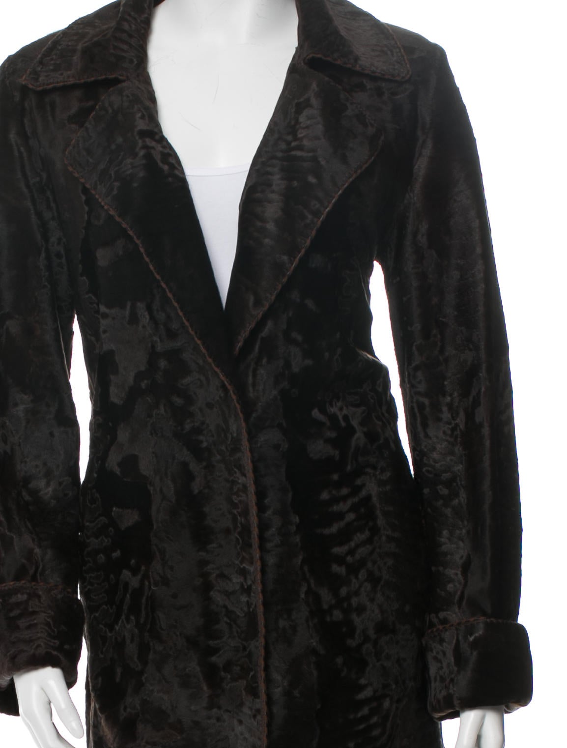 Dennis Basso Broadtail Coat Clothing Den20153 The Realreal