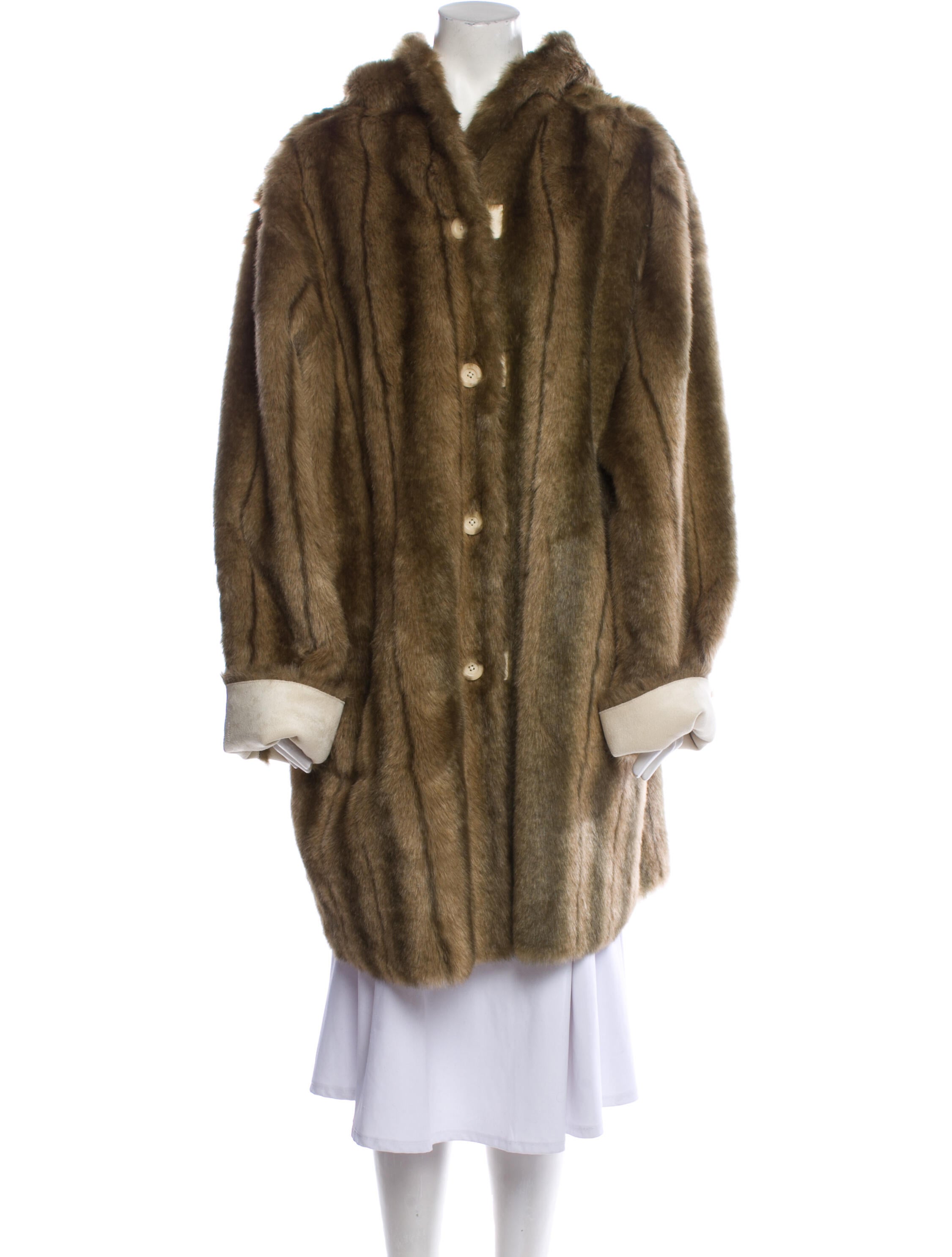 Dennis Basso Fur Coat Brown Coats Clothing Den22922 The Realreal