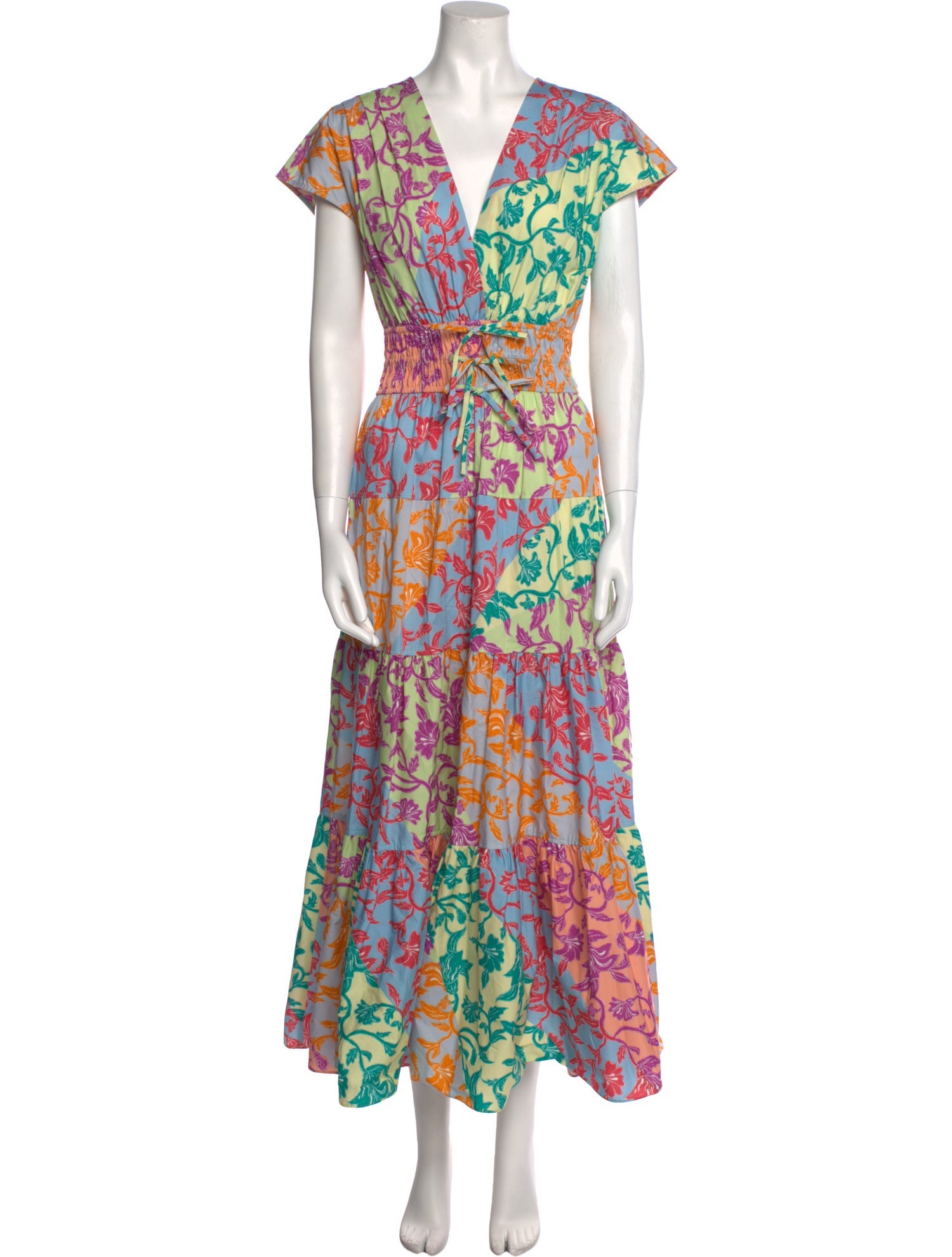 Beulah London Beulah Silk Long Dress - Green Dresses, Clothing ...