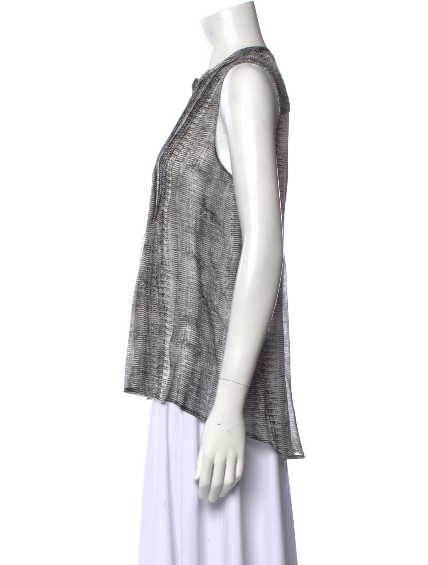 Missoni Striped Mock Neck Blouse - Pink Tops, Clothing - MIS181328 | The RealReal