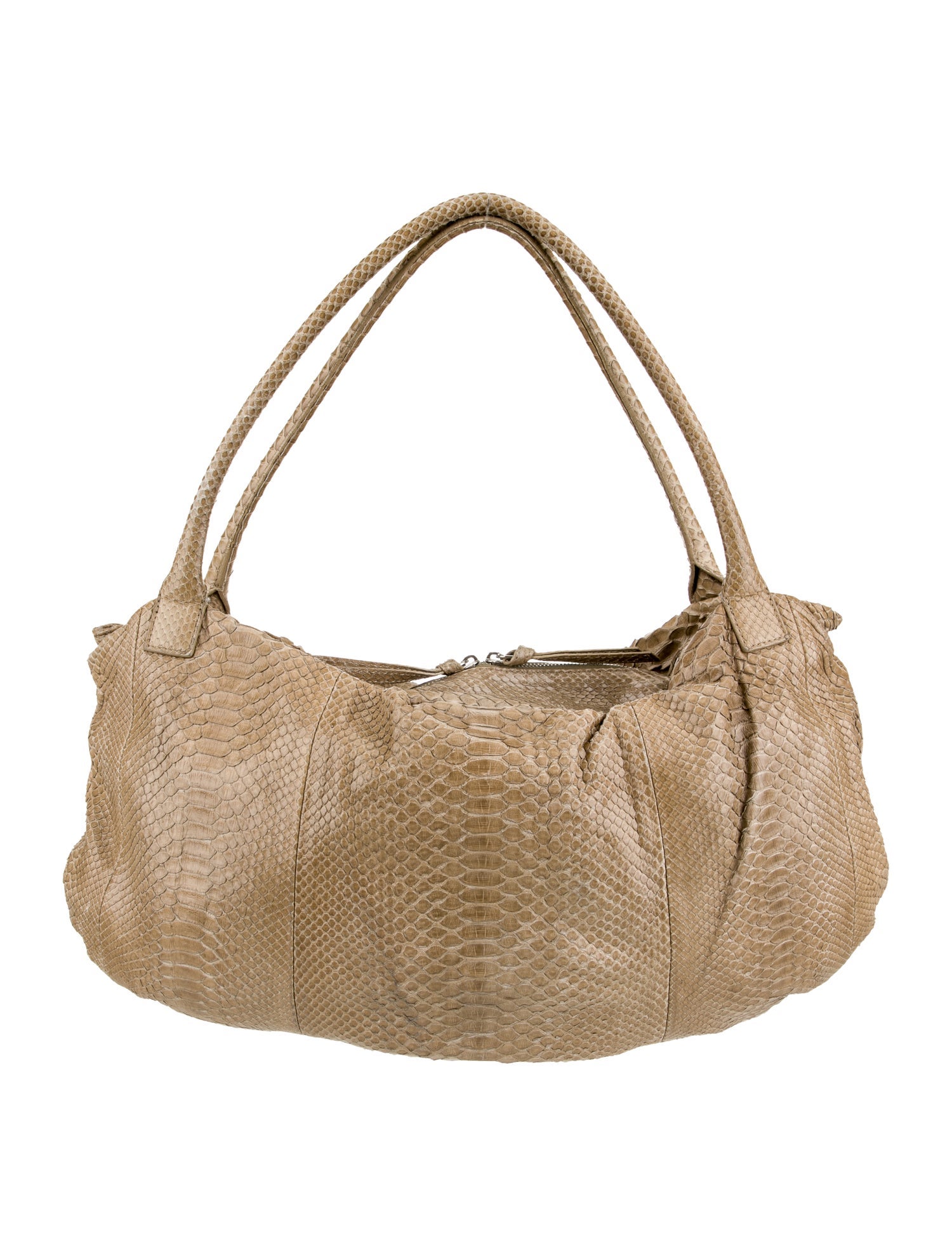 Zagliani Python Shoulder Bag - Brown Shoulder Bags, Handbags - ZAG20087 ...