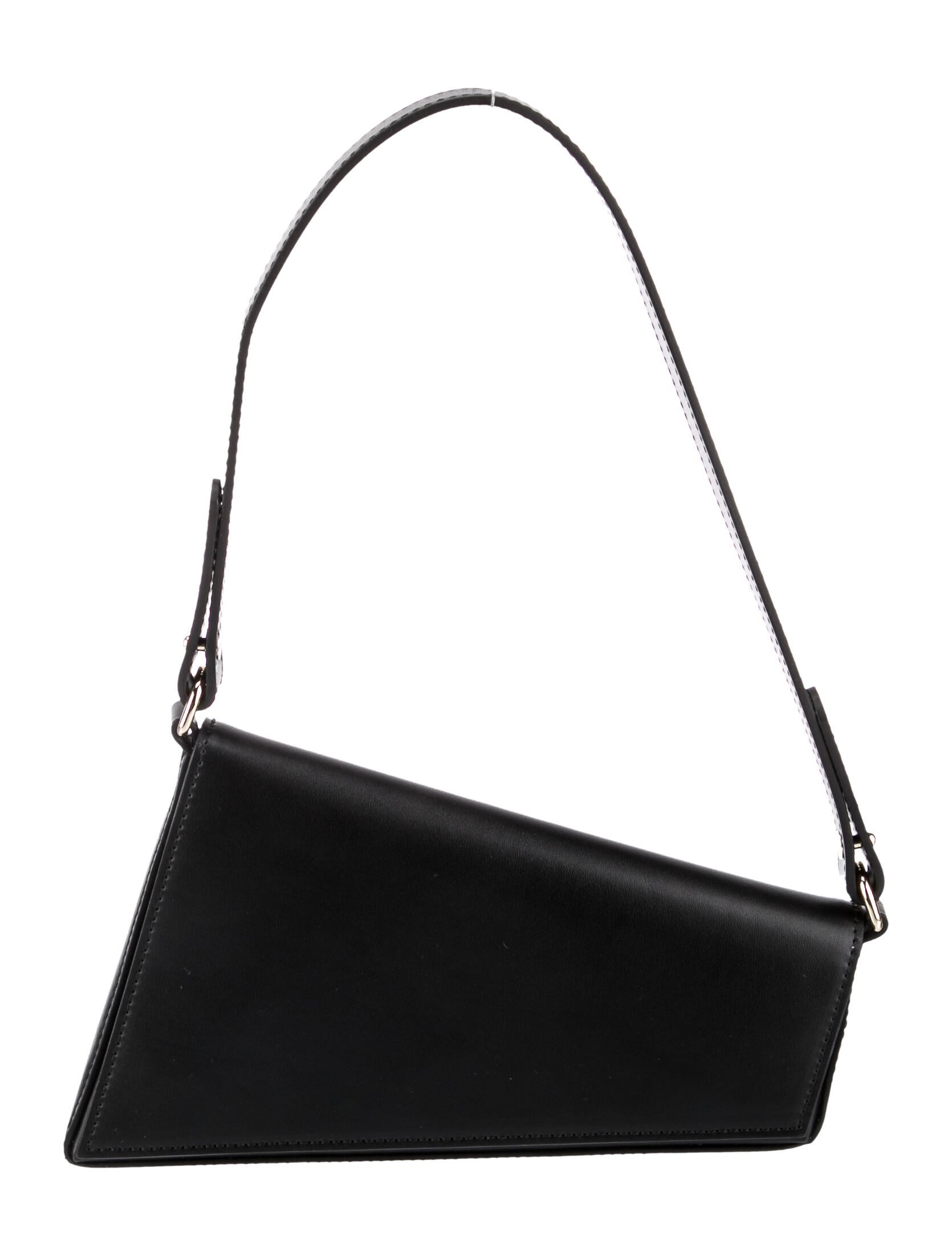 Aupen Leather Shoulder Bag - Black Shoulder Bags, Handbags - DFHSD20013 ...