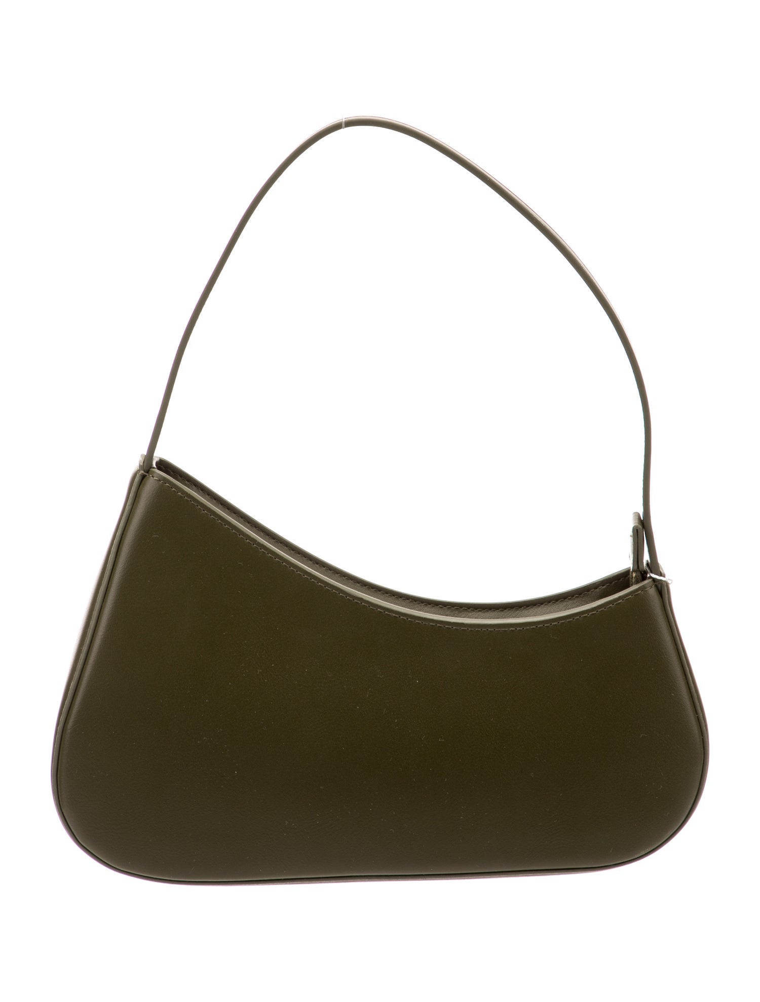 Aupen Solid Leather Shoulder Bag w/Tags - Green Shoulder Bags, Handbags ...