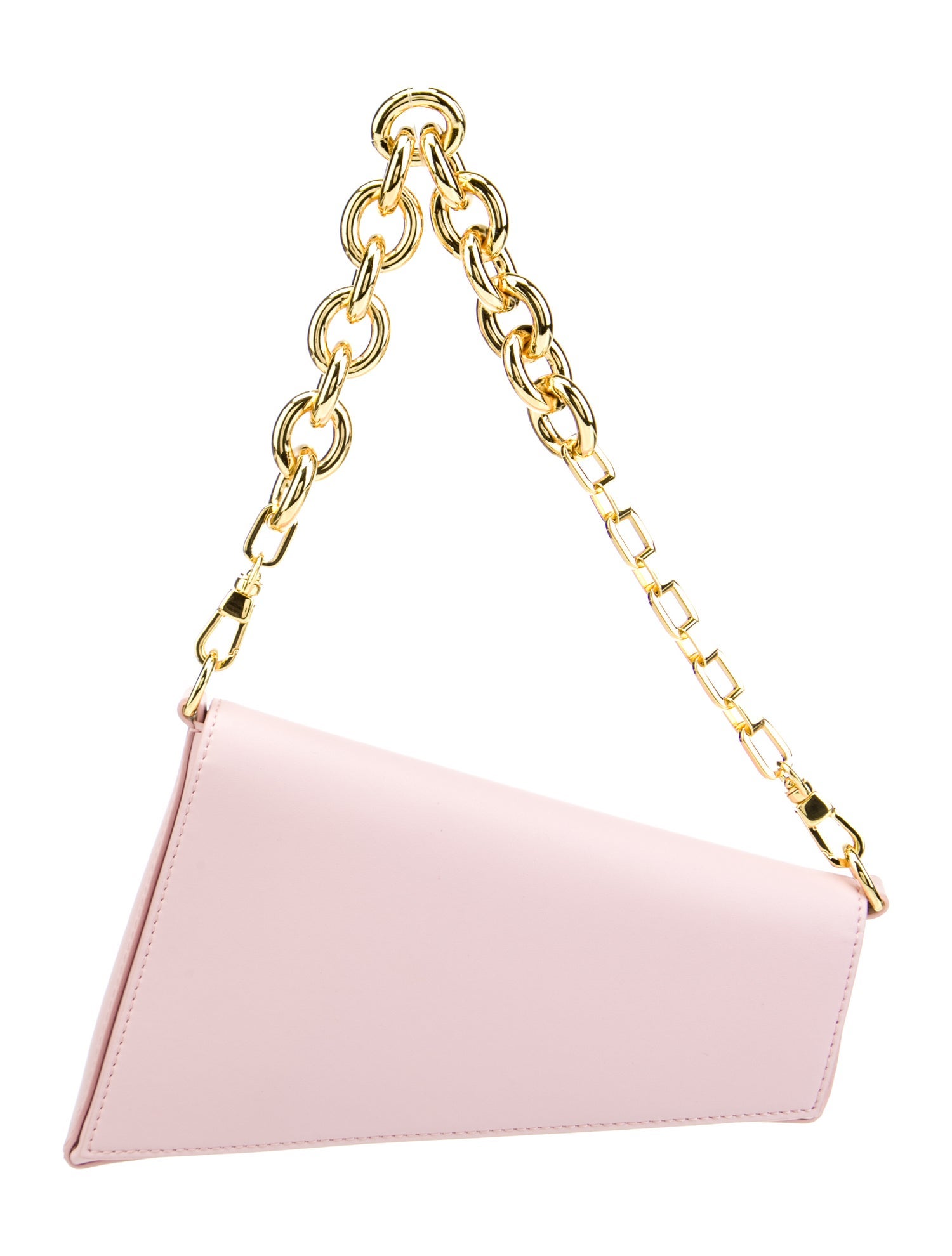 Aupen Leather Asymmetrical Shoulder Bag - Pink Shoulder Bags, Handbags ...