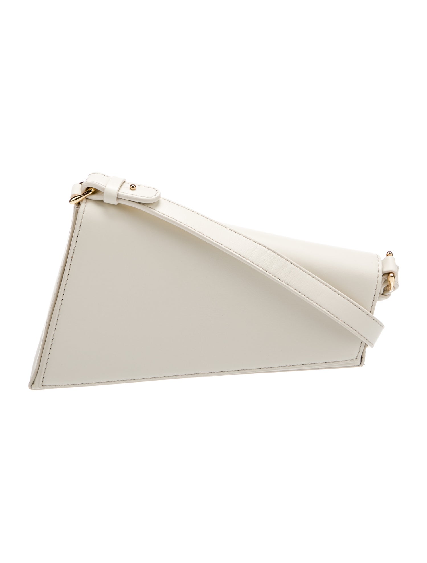 Aupen Purpose Solid Leather Shoulder Bag - Neutrals Shoulder Bags ...