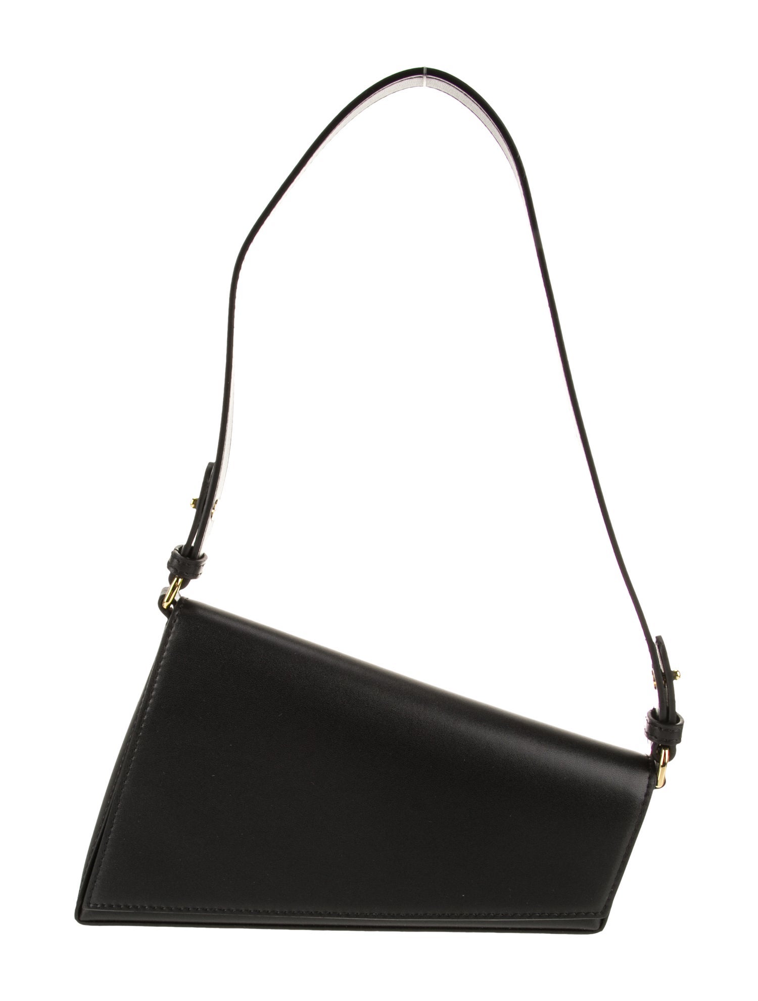 Aupen Leather Shoulder Bag w/ Tags - Black Shoulder Bags, Handbags ...