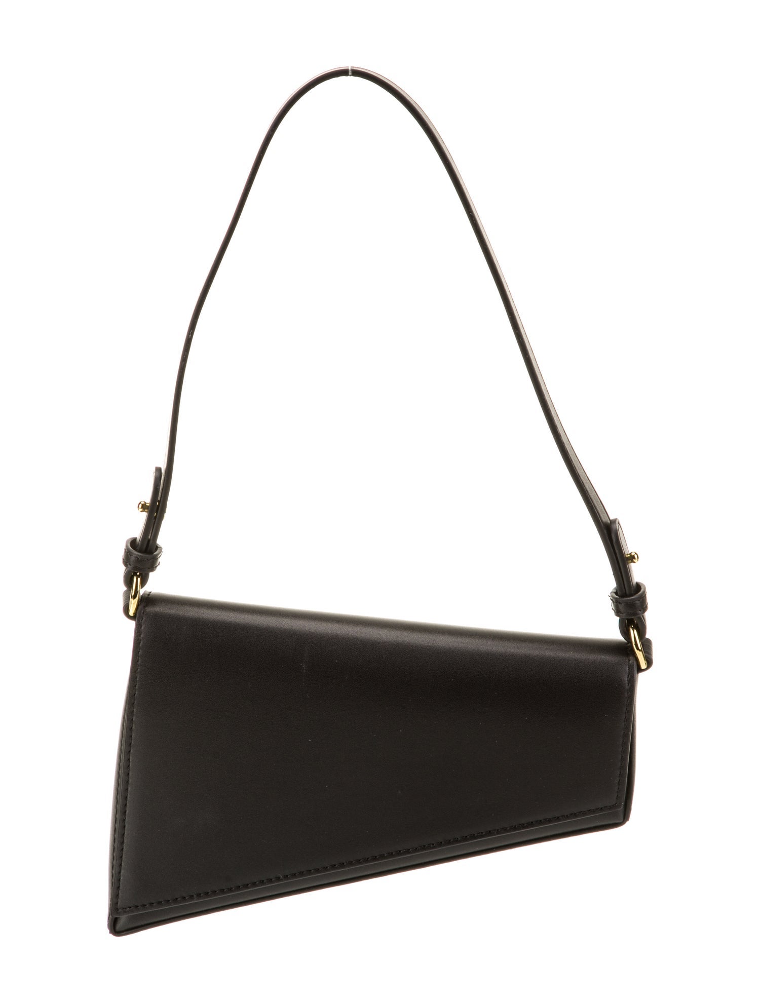 Aupen Leather Shoulder Bag - Black Shoulder Bags, Handbags - DFHSD20322 ...