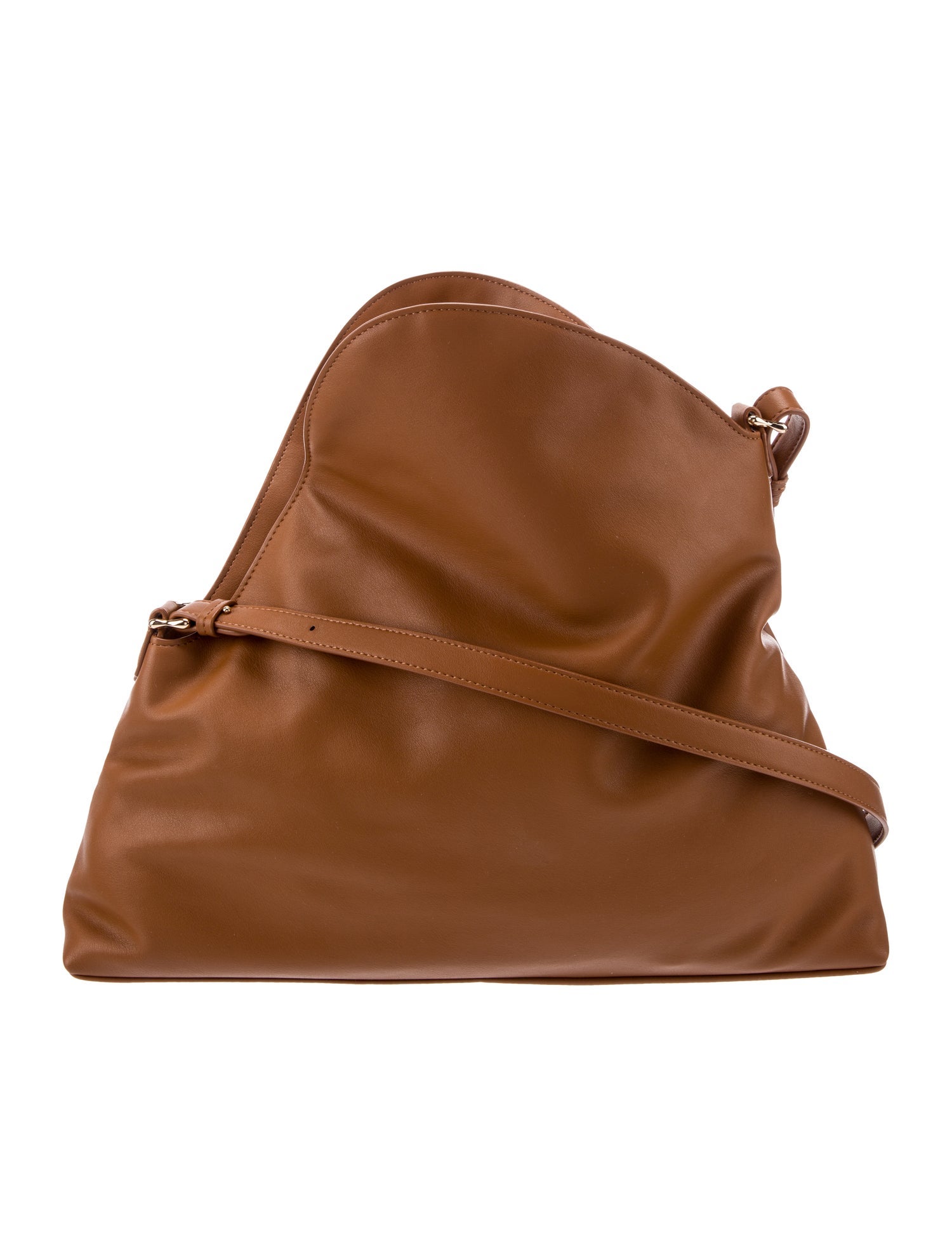 Aupen Leather Crossbody Bag - Brown Crossbody Bags, Handbags ...