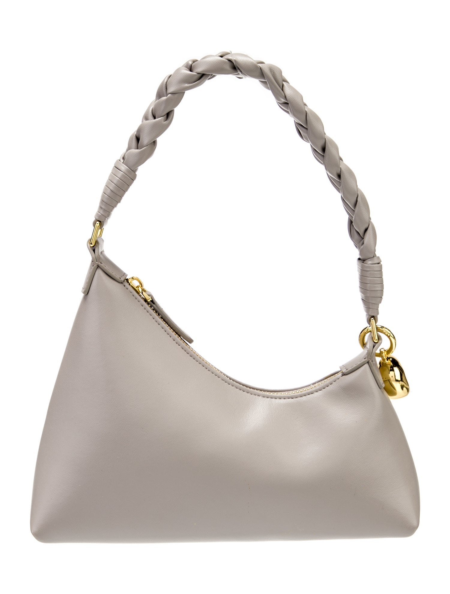 Aupen Leather Top Handle Bag - Grey Handle Bags, Handbags - DFHSD20403 ...