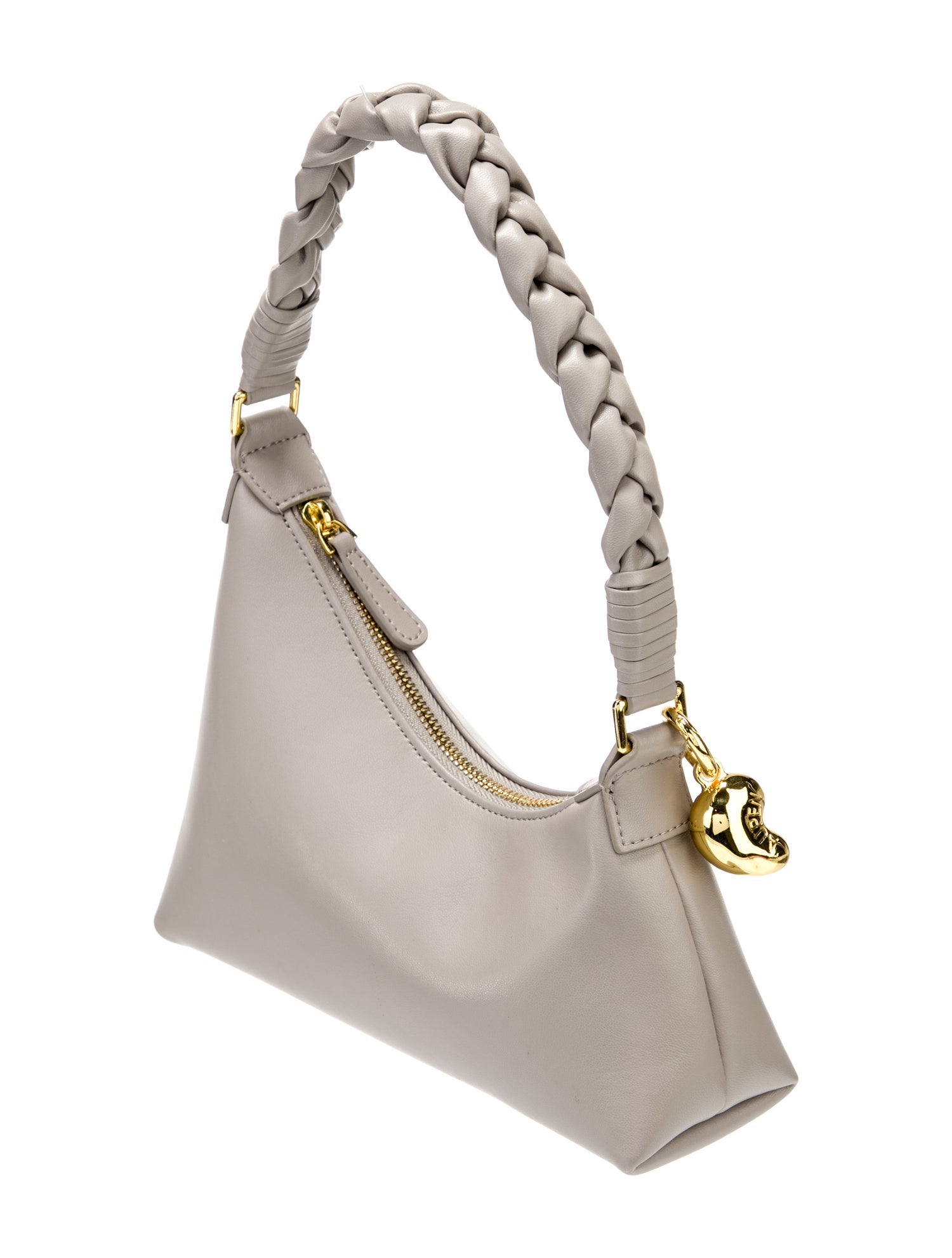 Aupen Leather Top Handle Bag - Grey Handle Bags, Handbags - DFHSD20403 ...