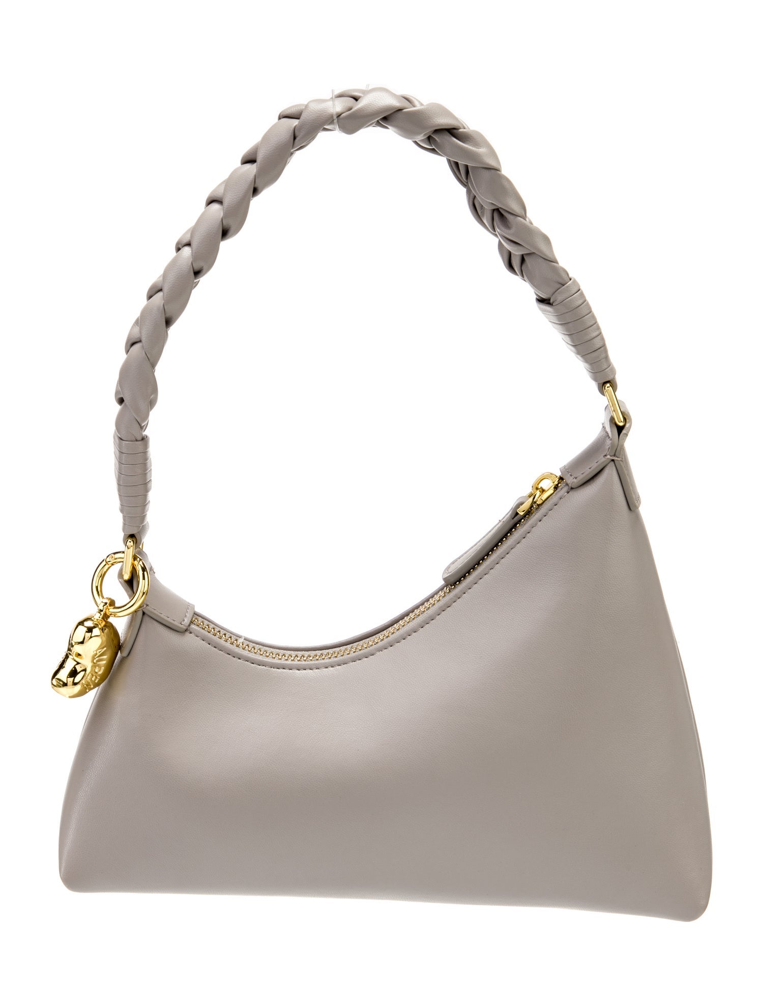 Aupen Leather Top Handle Bag - Grey Handle Bags, Handbags - DFHSD20403 ...
