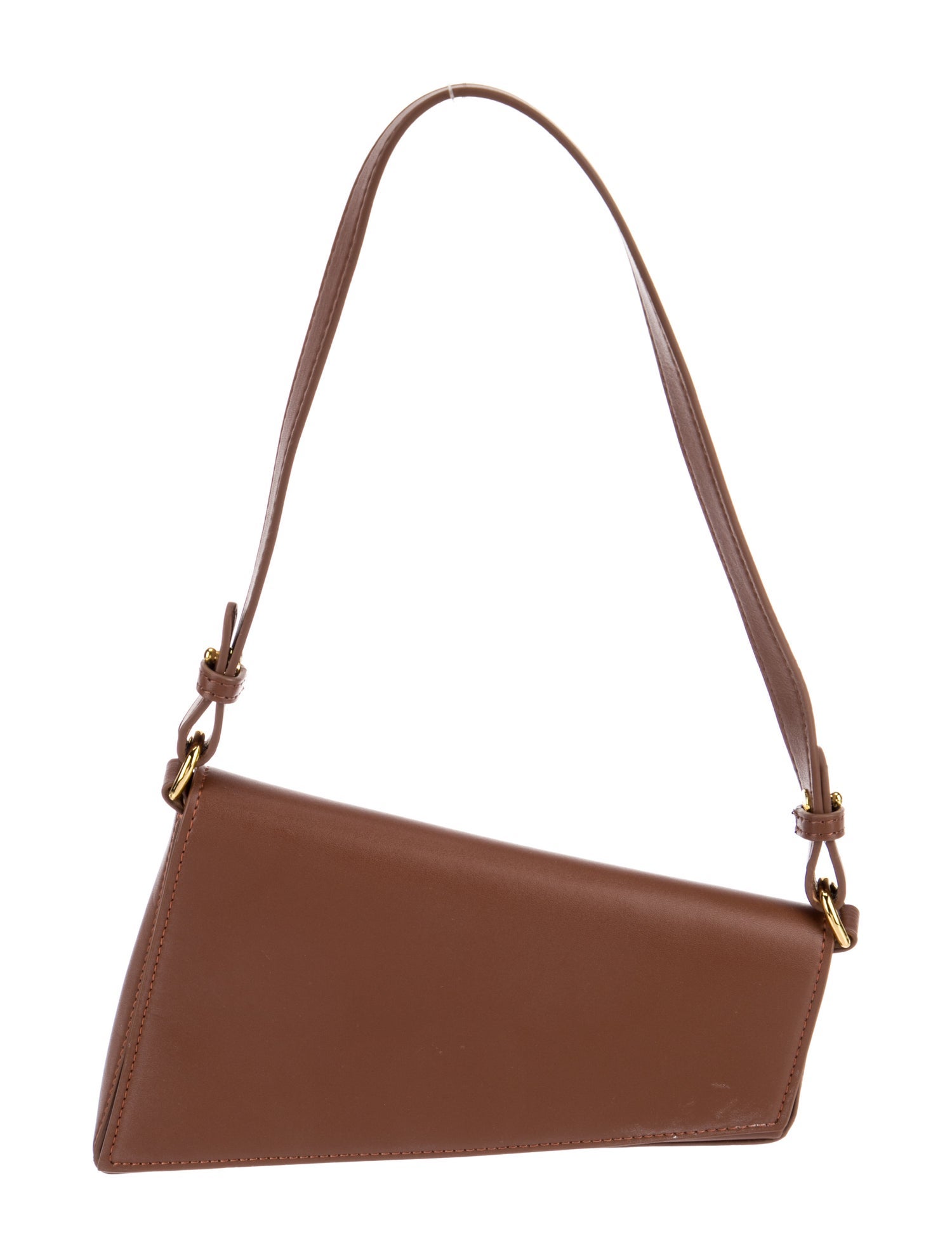 Aupen Leather Shoulder Bag - Brown Shoulder Bags, Handbags - DFHSD20423 ...