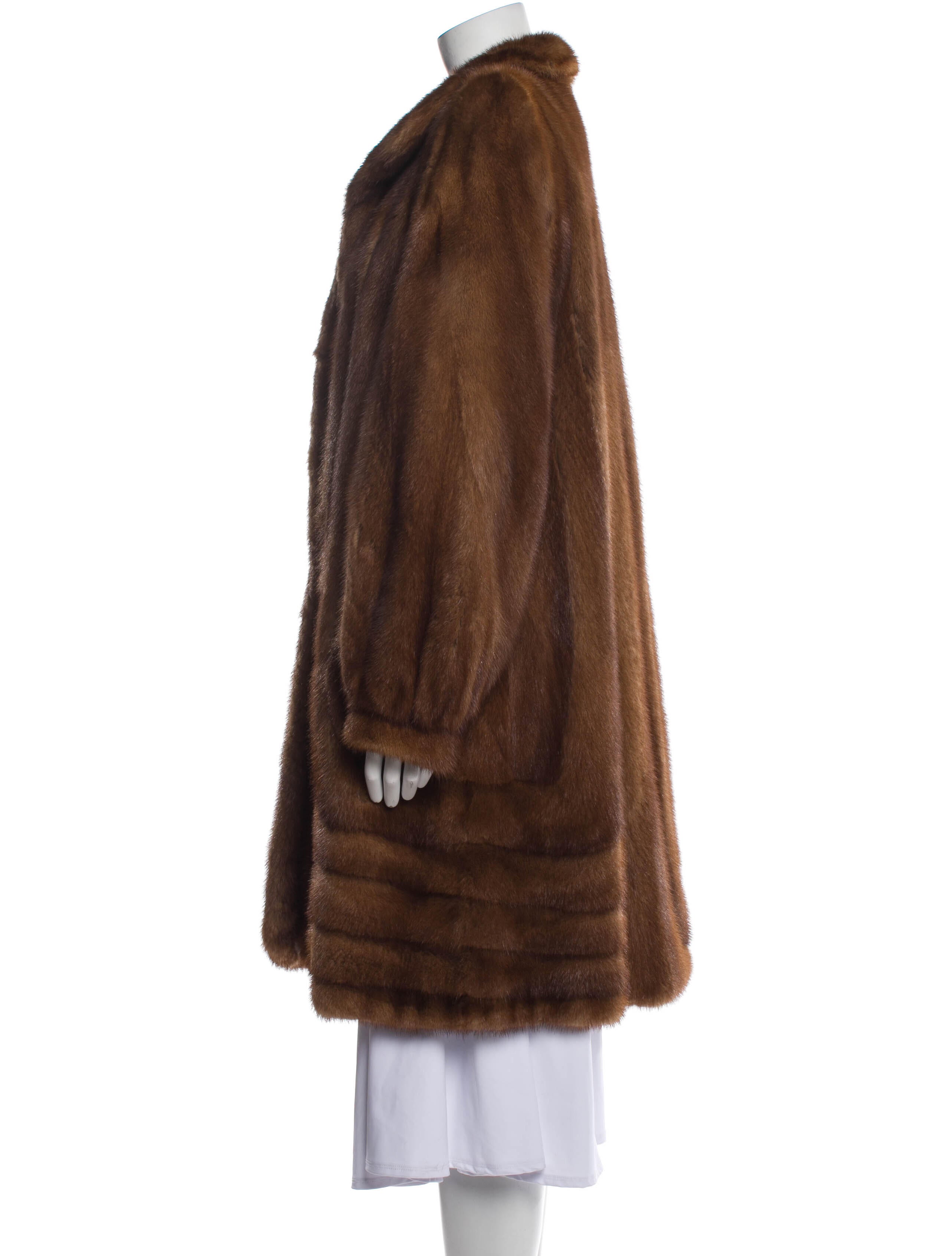 Diane Furs Mink Fur Coat - Brown Coats, Clothing - DIFUR20056 | The ...