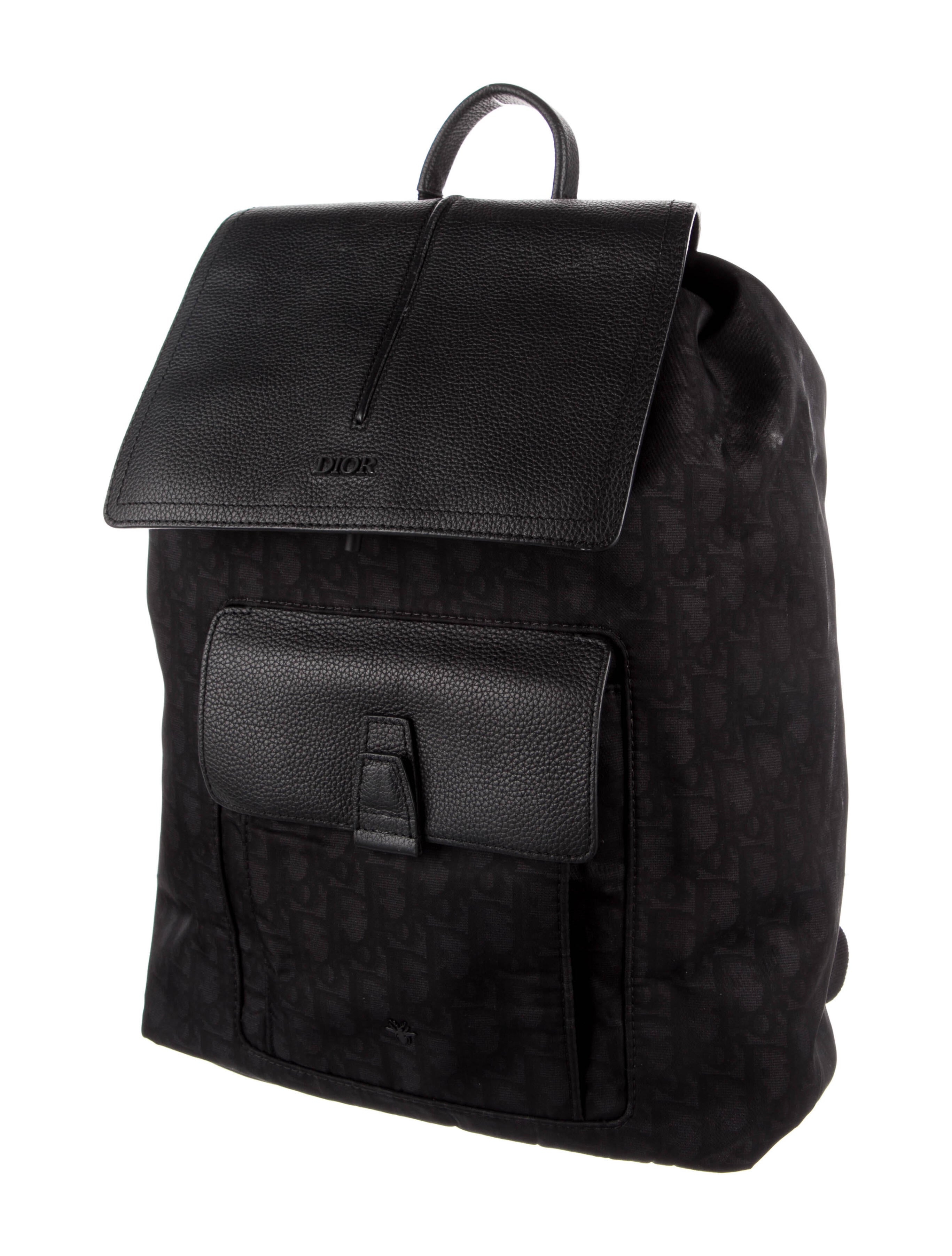 DIOR MEN Oblique Motion Backpack - Black Backpacks, Bags - DIORM26561 ...