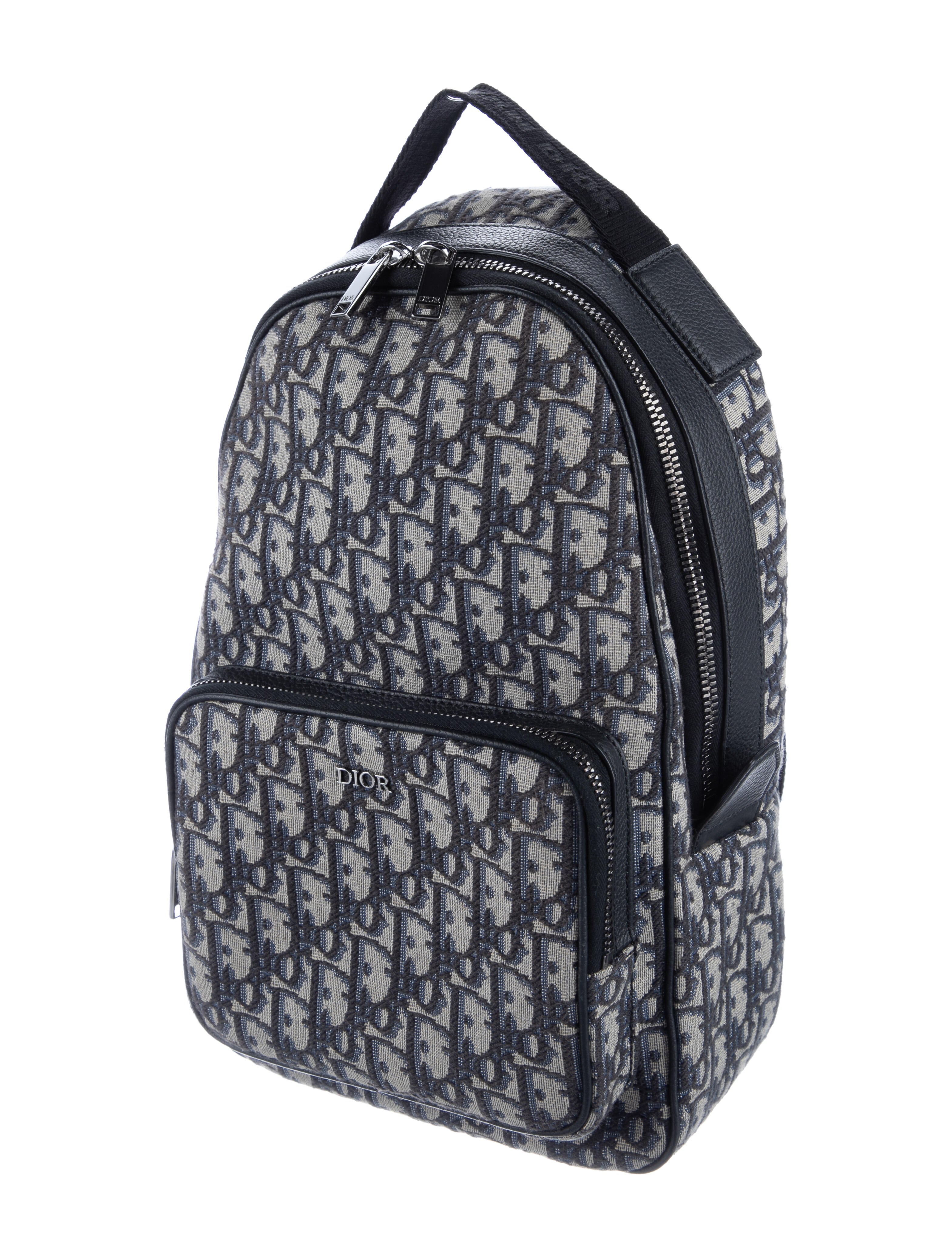 DIOR MEN 2022 Oblique Sling Backpack - Blue Backpacks, Bags ...
