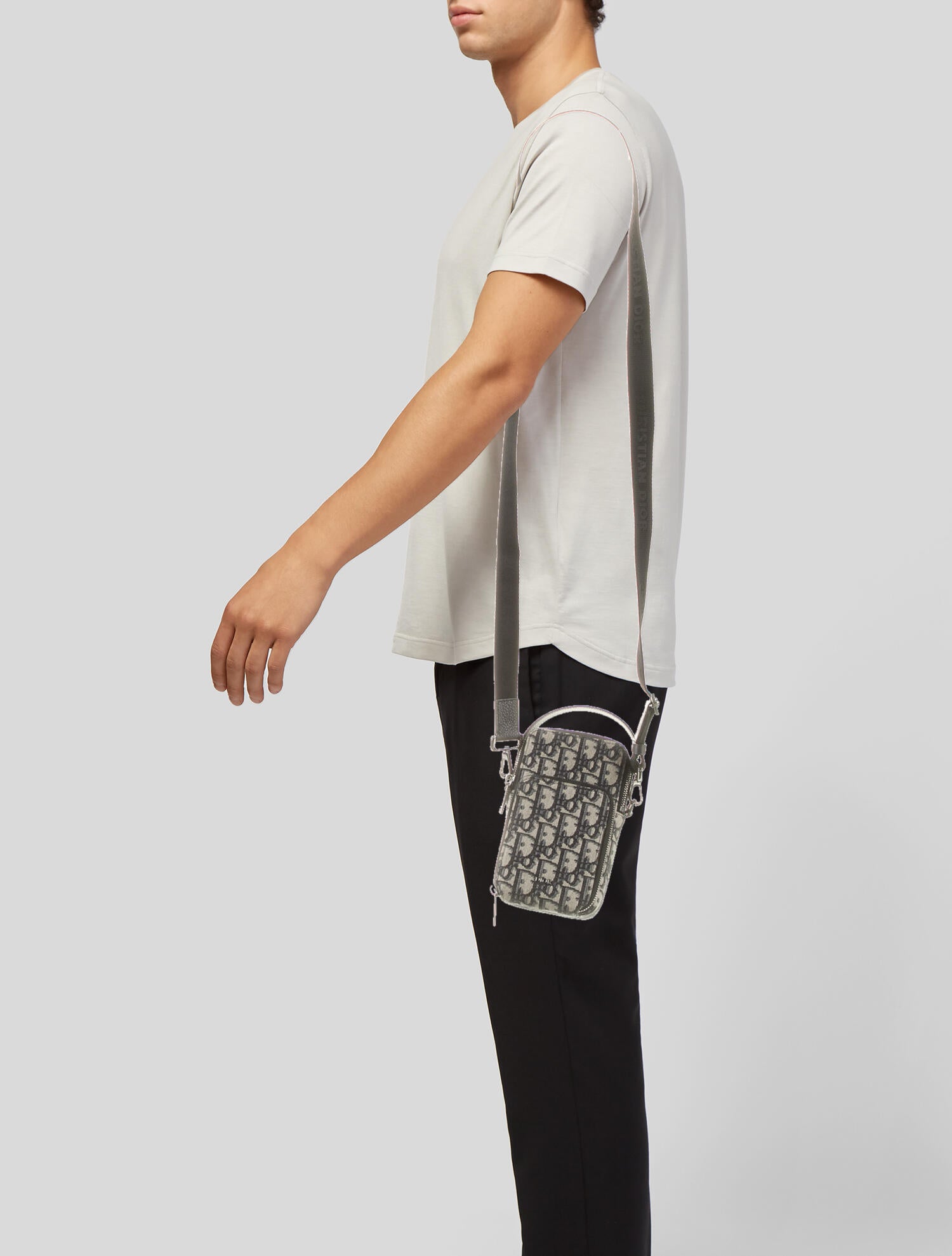 DIOR MEN Micro Rider Pouch - Black Portfolios & Pouches, Bags ...