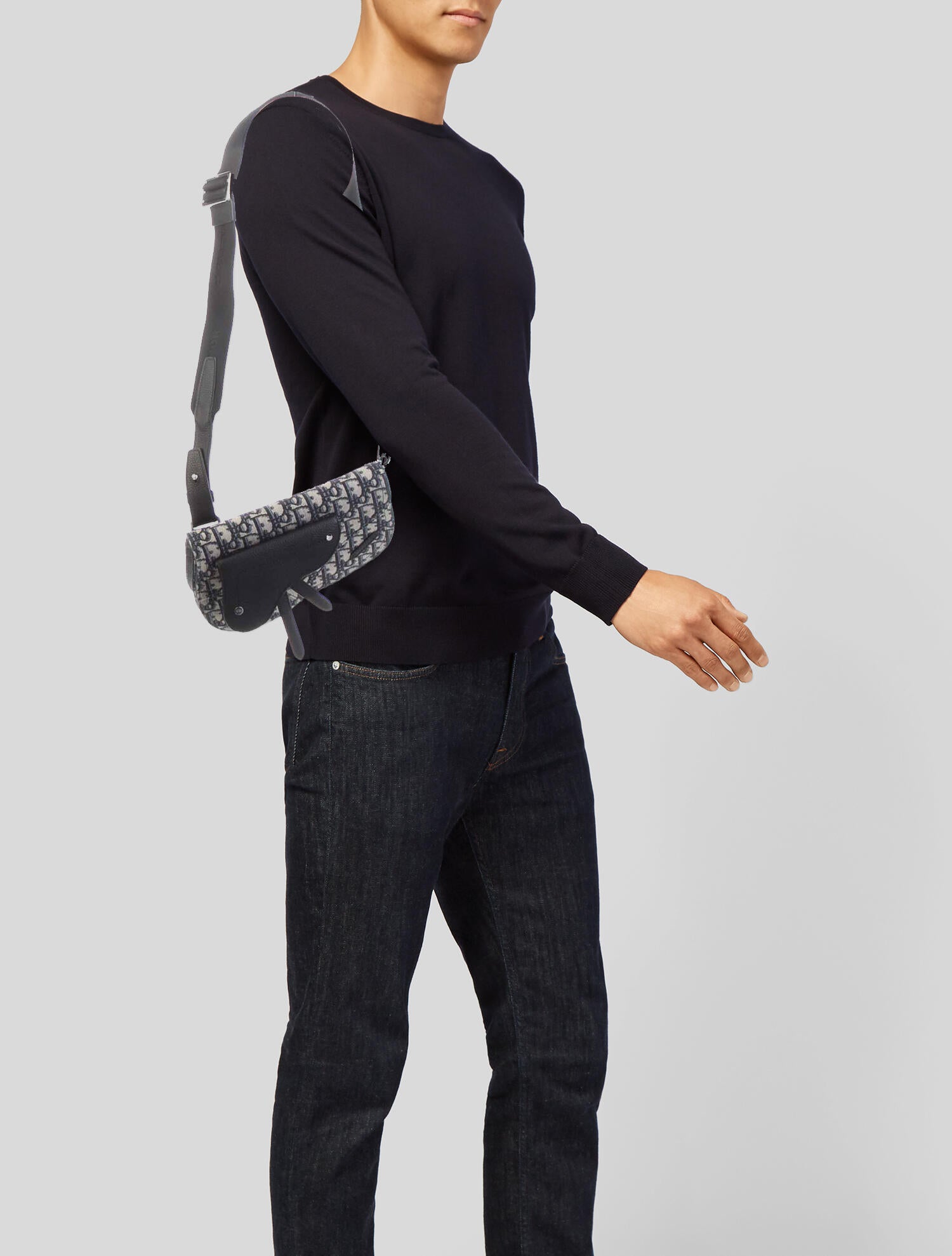 Dior Men Oblique Saddle Bag Blue Satchels Bags Diorm28600 The
