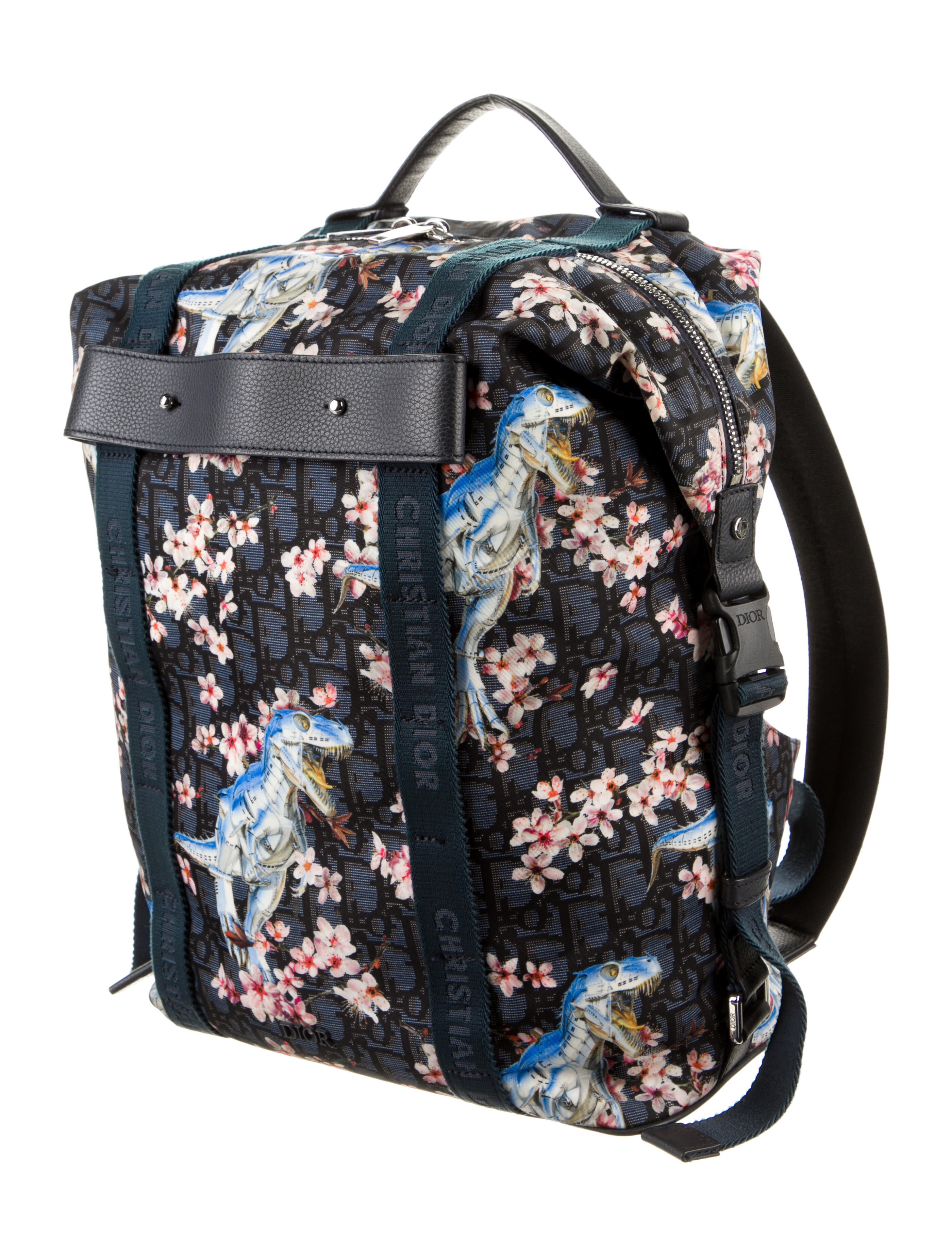 DIOR MEN x Hajime Sorayama 'Cyborg T-Rex' Backpack - Blue Backpacks ...