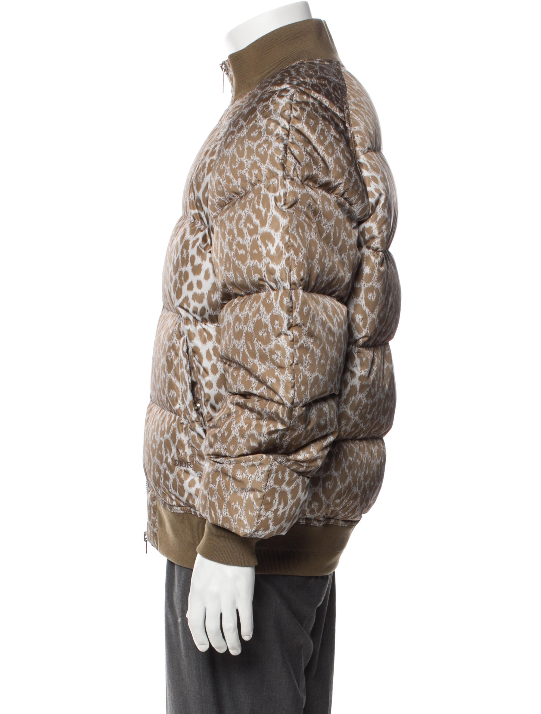 DIOR MEN 2022 Leopard Print Puffer Jacket - Outerwear, Clothing | The ...