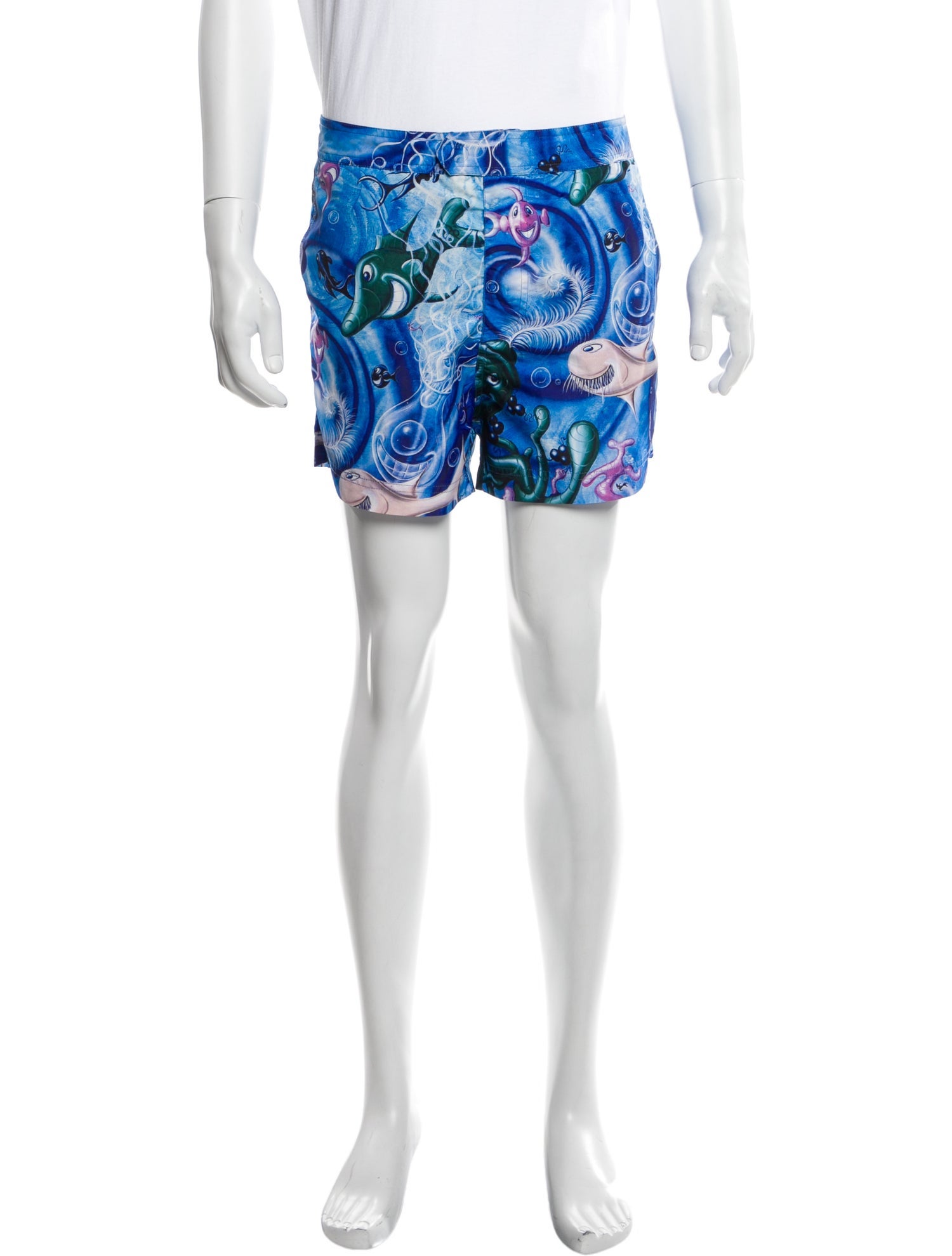DIOR x Kenny Scharf 2021 Printed Swim Trunks w/ Tags - Blue Swimwear ...
