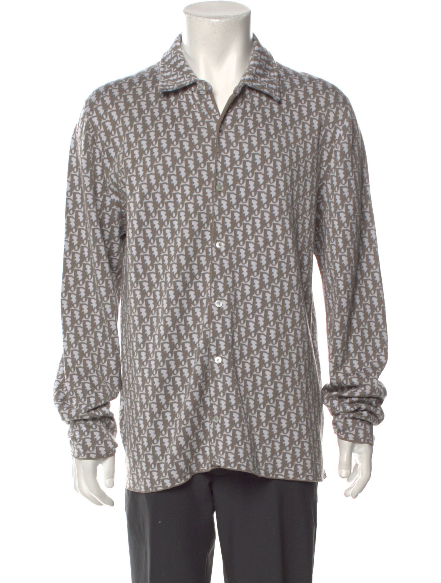 DIOR MEN 2020 Oblique Jacquard Polo Shirt - Grey Polos, Clothing ...