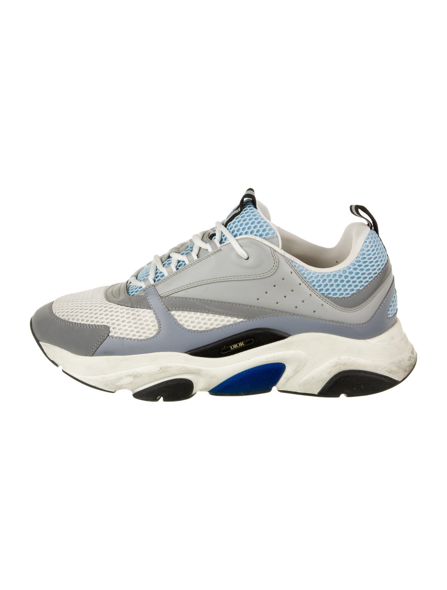 DIOR MEN Nylon Colorblock Pattern Sneakers - Grey Sneakers, Shoes ...