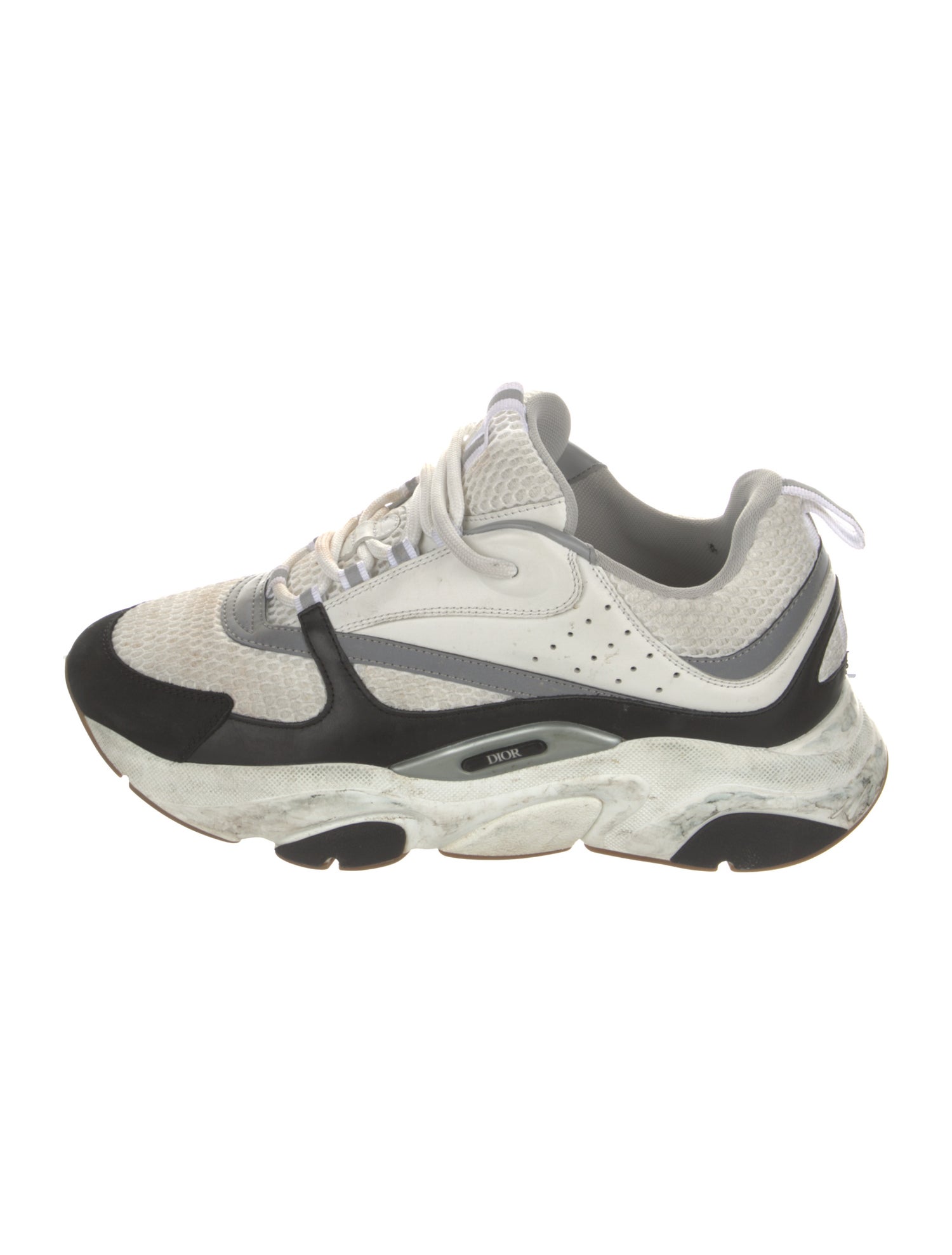 DIOR MEN B22 'White Black' Sneakers - Black Sneakers, Shoes ...