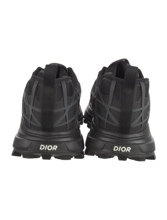 DIOR MEN Cannage Pattern Mesh Athletic Sneakers - Black Sneakers, Shoes ...