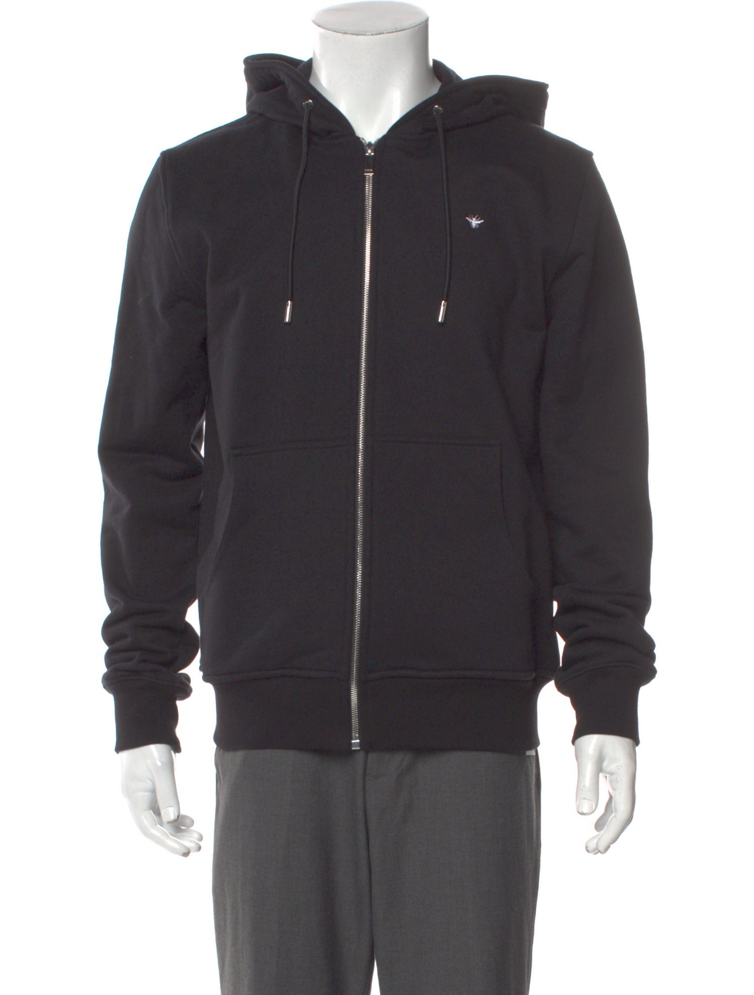 DIOR MEN 2017 Bee Accent Hoodie - Black Sweatshirts & Hoodies, Clothing ...