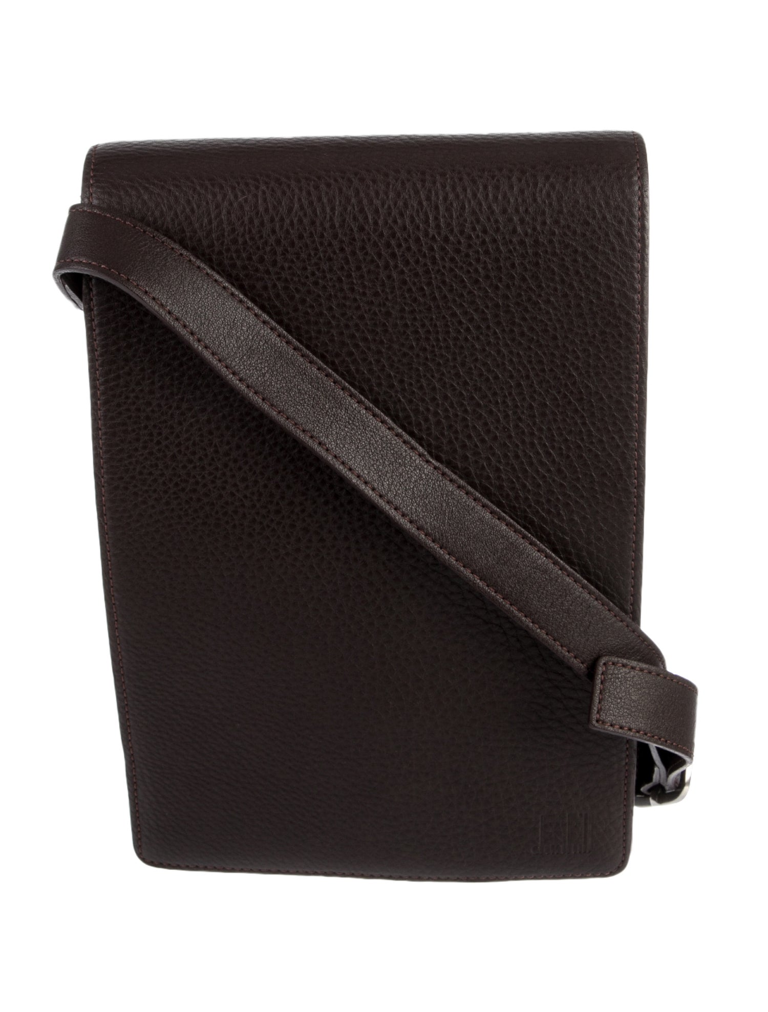 Dunhill Leather Messenger Bag - Brown Messenger Bags, Bags - DLL25828 ...
