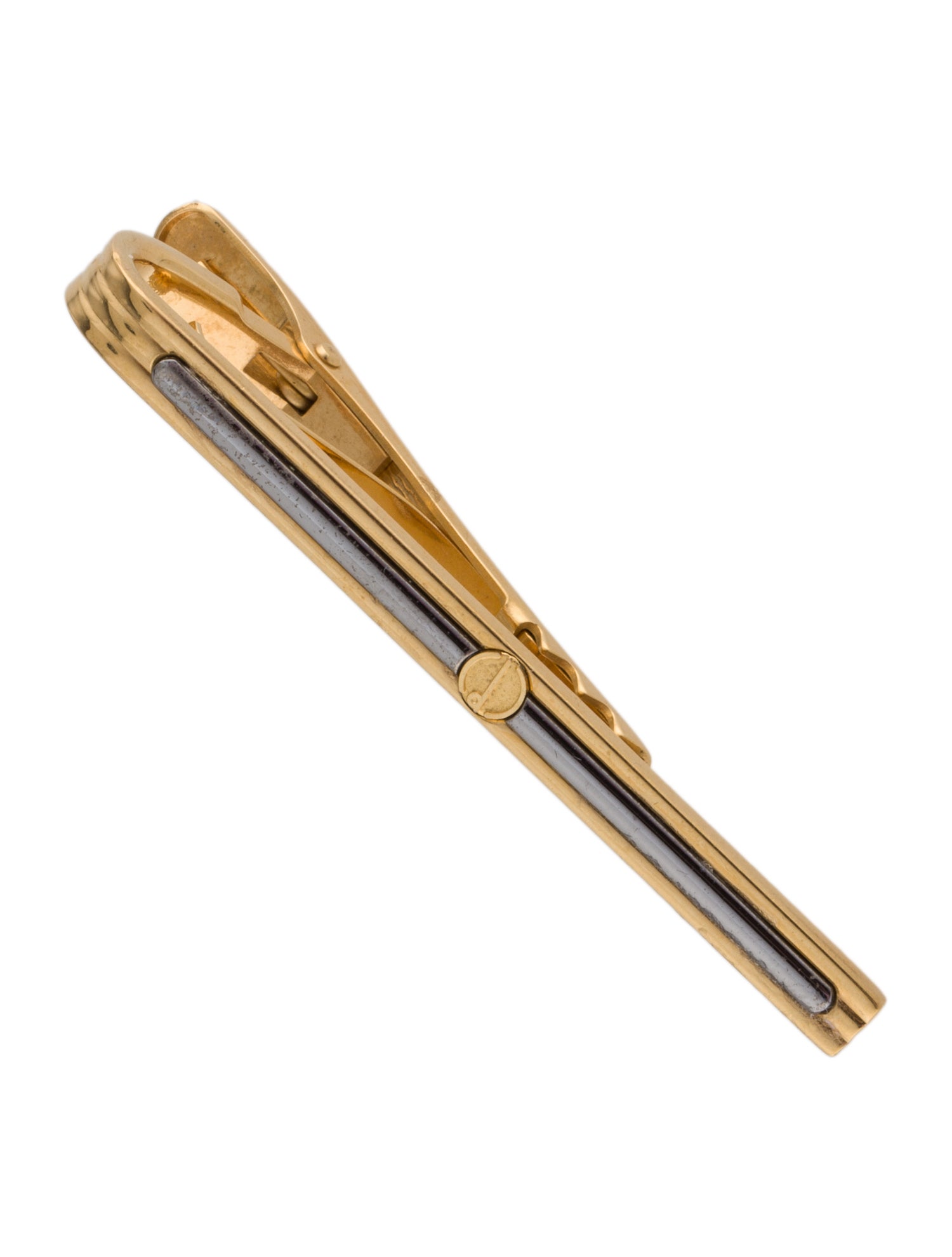 Dunhill Two Tone Vintage Deco Logo Tie Clip - Gold-Tone Metal Tie Pins ...