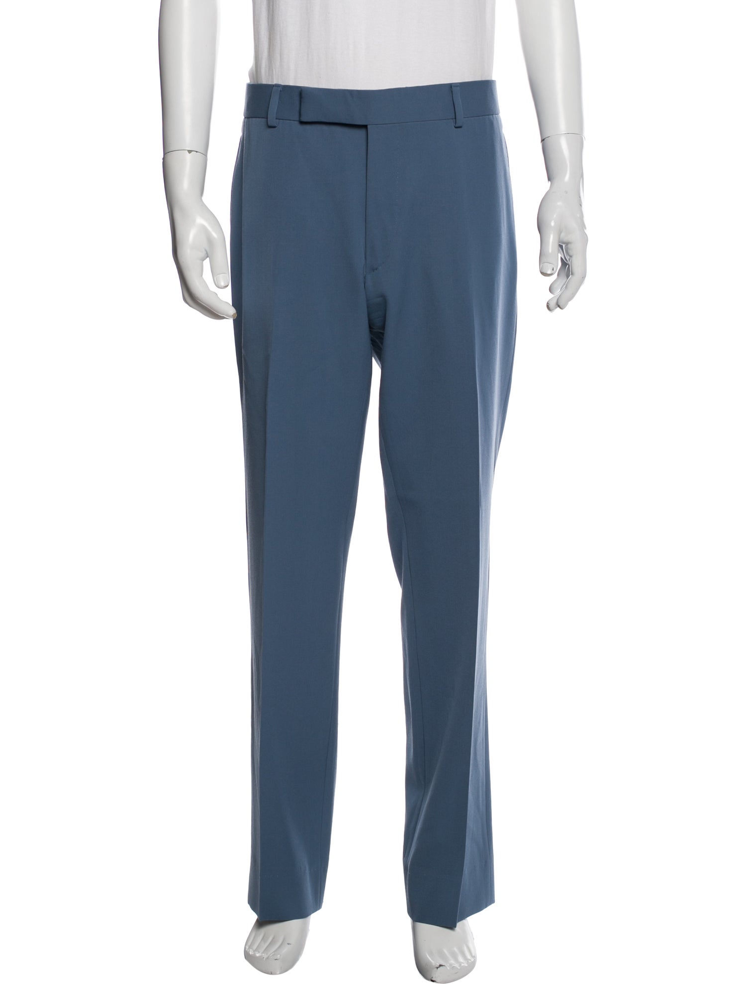 Dunhill Wool Dress Pants - 11.25" Rise, Blue Pants, Clothing - DLL26627 ...
