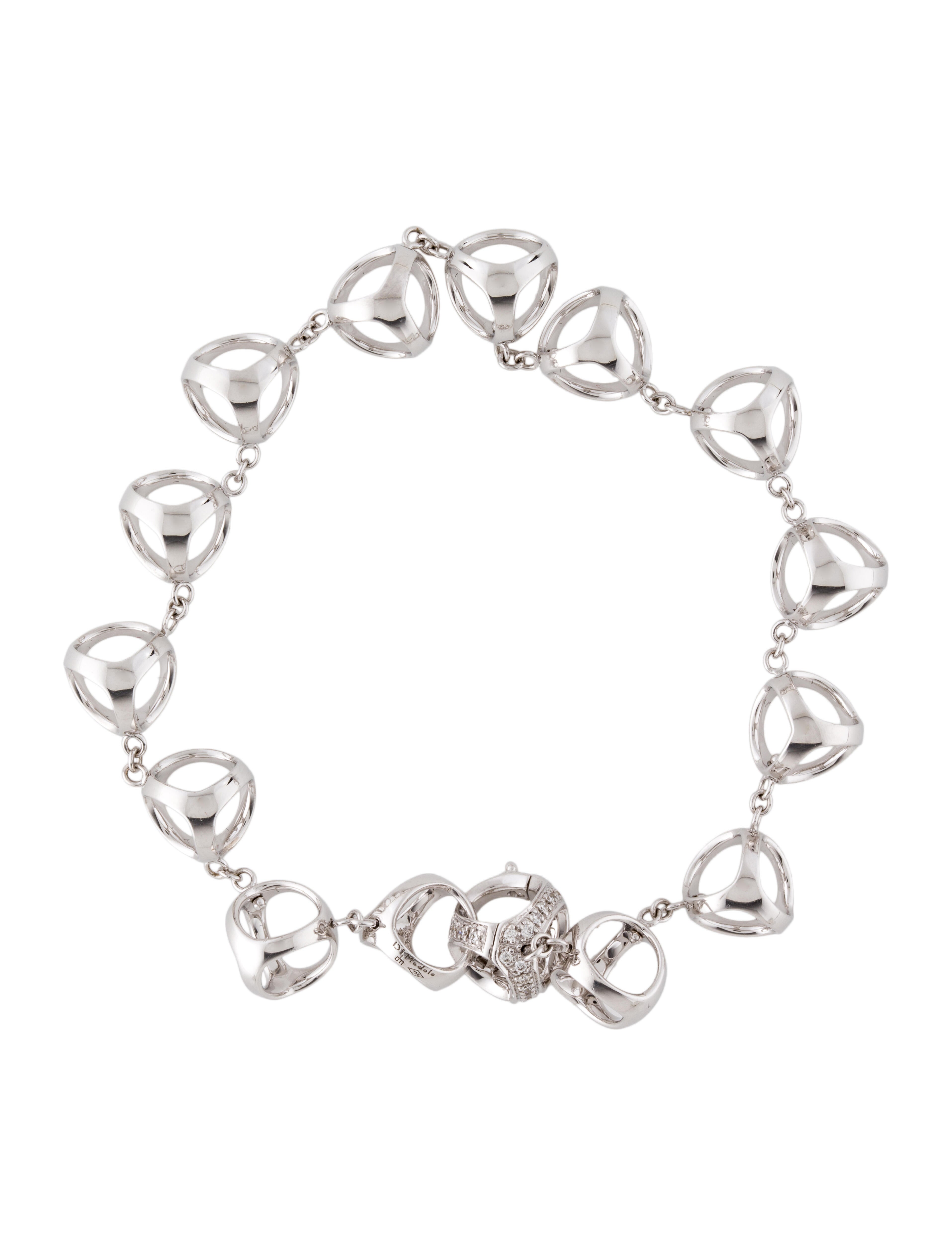 Di Modolo 18K Diamond Triadra Bracelet - Rhodium-Plated 18K White Gold ...