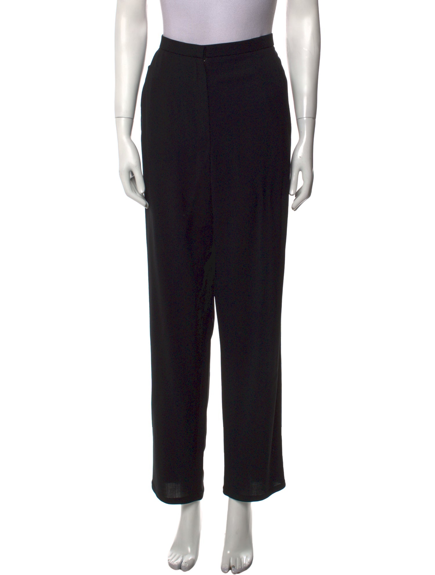Escada Lambskin Wide Leg Pants - Brown, 10" Rise Pants, Clothing ...