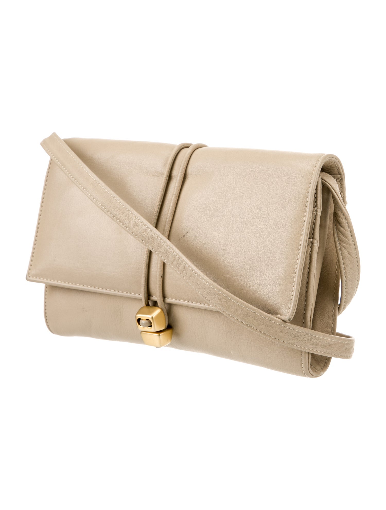 Donna Karan Leather Crossbody Bag - Neutrals Crossbody Bags, Handbags ...