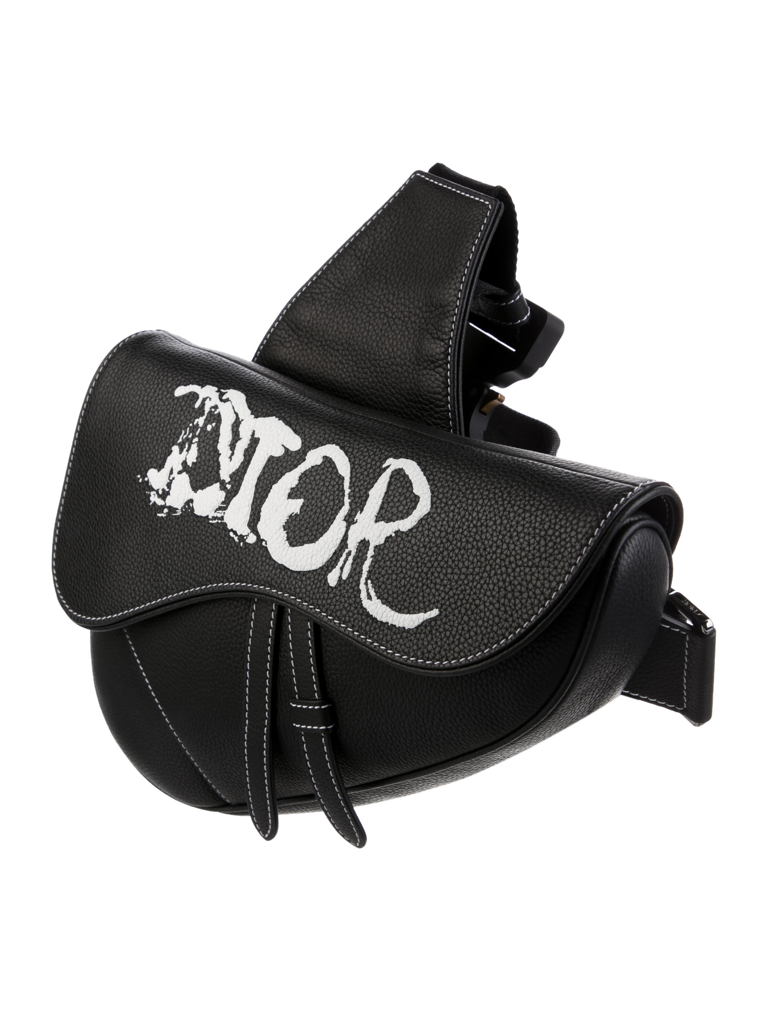 DIOR x Peter Doig 2021 Saddle Bag - Black Messenger Bags, Bags ...