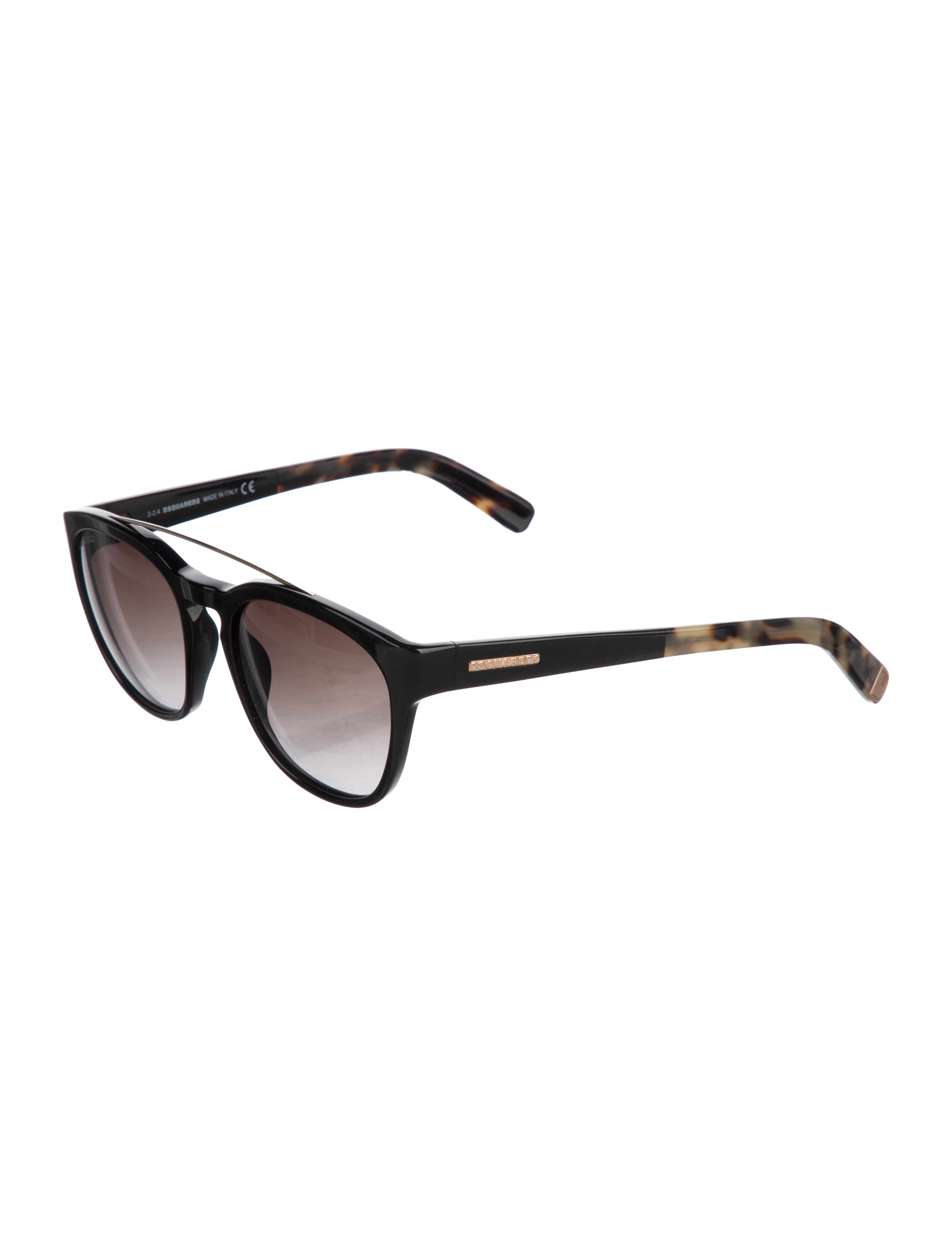 Dsquared² Aviator Gradient Sunglasses - Black Sunglasses, Accessories ...