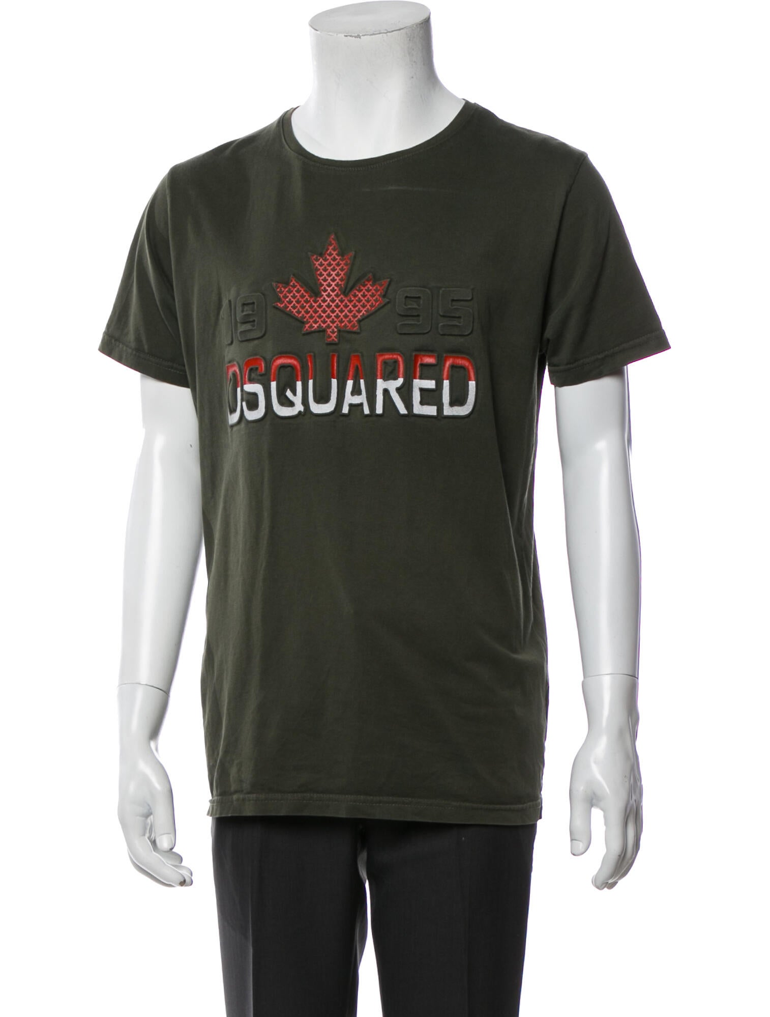 Dsquared² Graphic Print Crew Neck T-Shirt - Green T-Shirts, Clothing ...
