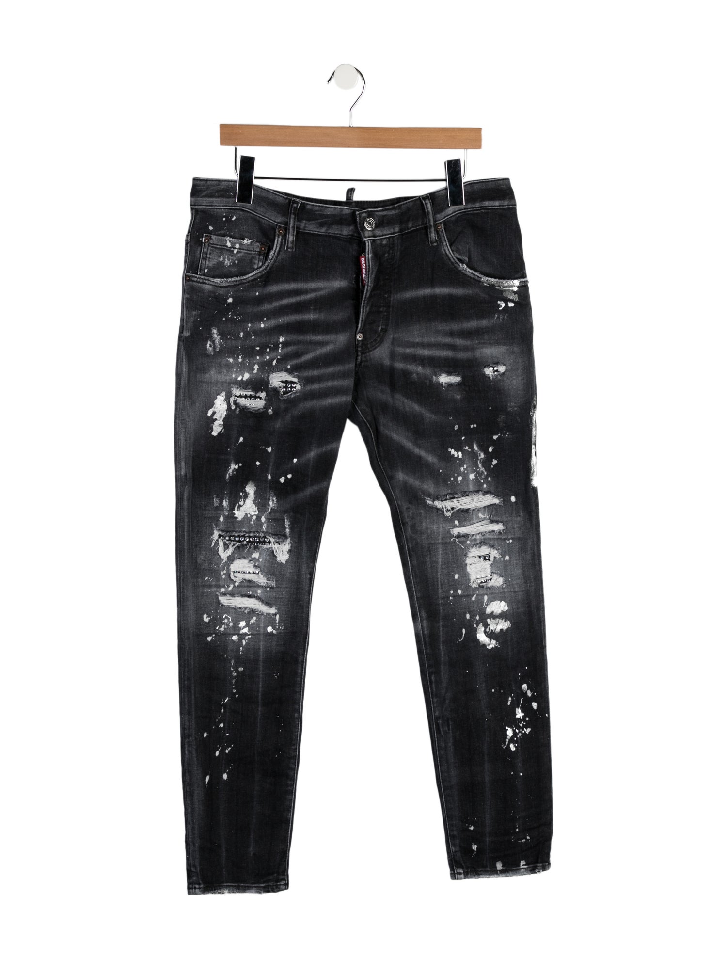 Dsquared² Skinny Jeans - Grey, 9.75" Rise Jeans, Clothing - DSQ65465 ...
