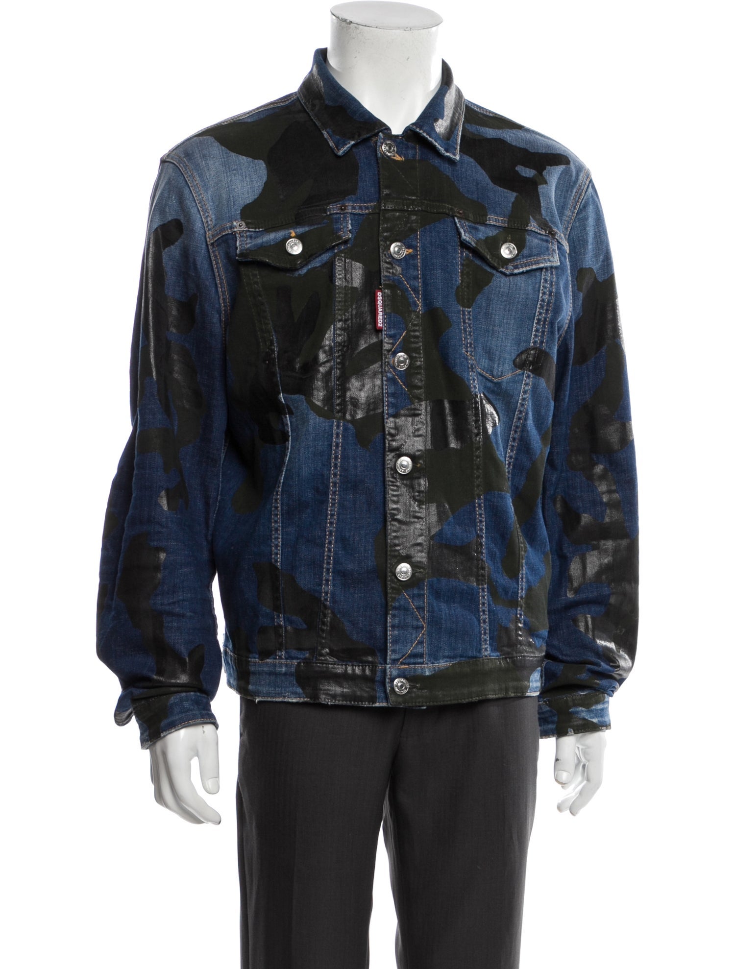 Ralph Lauren Denim & Supply Printed Denim Jacket - Blue Outerwear ...