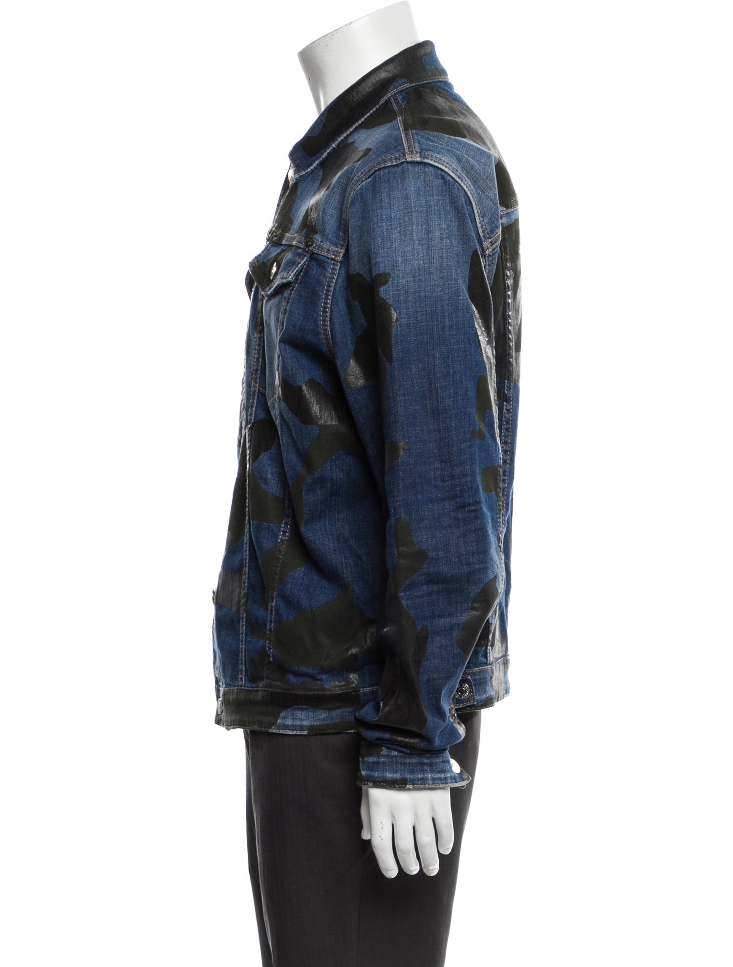 Ralph Lauren Denim & Supply Printed Denim Jacket - Blue Outerwear ...