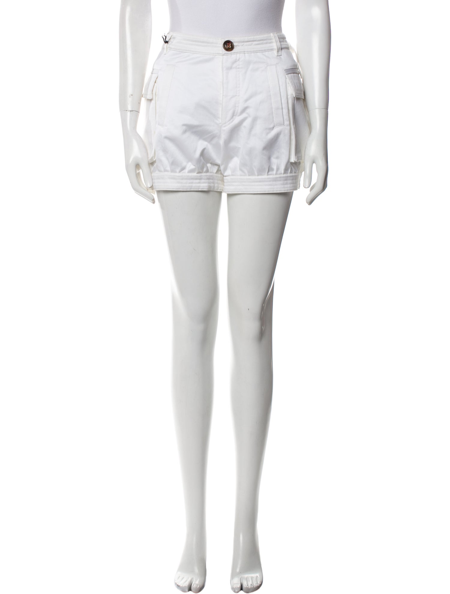 Dsquared² Mini Shorts - White, 13" Rise Shorts, Clothing - DSQ70328 ...