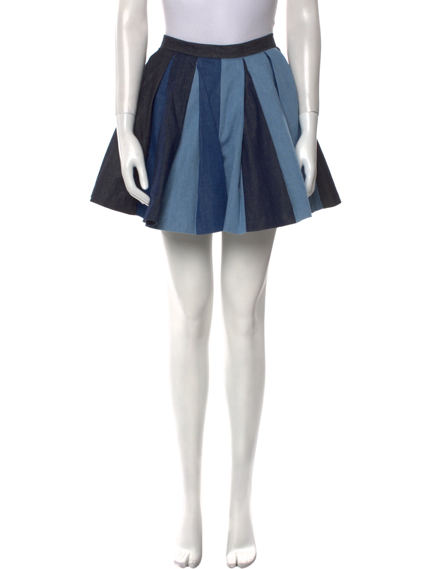 Dsquared² Striped Mini Skirt w/ Tags - Blue Skirts, Clothing - DSQ72183 ...