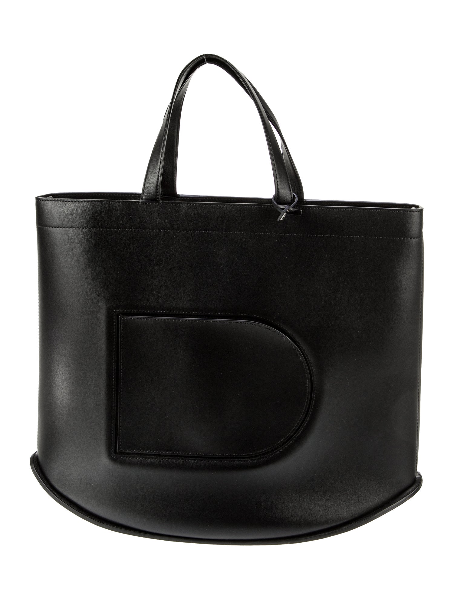 Delvaux Box Calf Le Pin Tote - Black Handle Bags, Handbags - DVX23382 | The RealReal