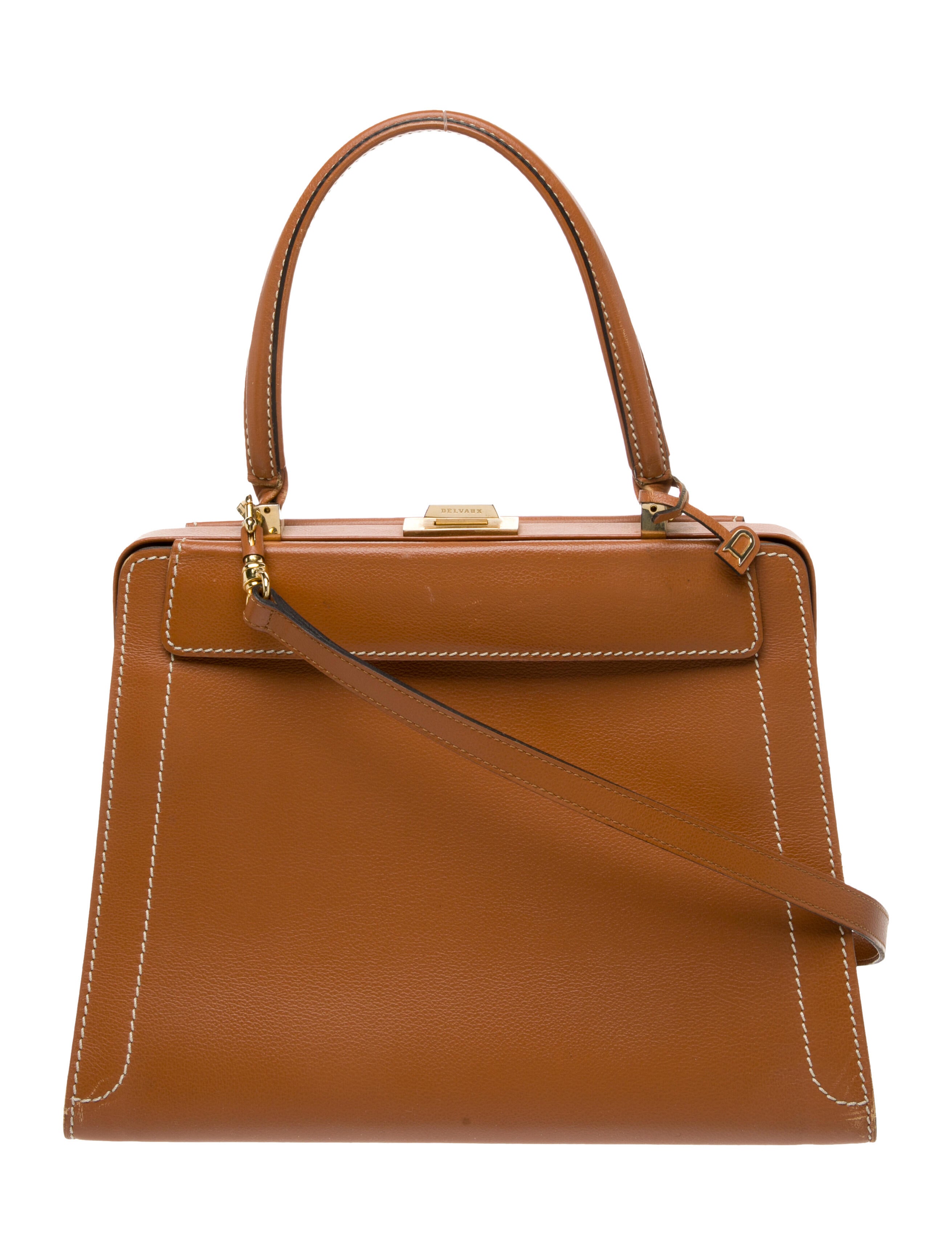 Delvaux Leather Illusion Jumping Bag - Brown Handle Bags, Handbags ...