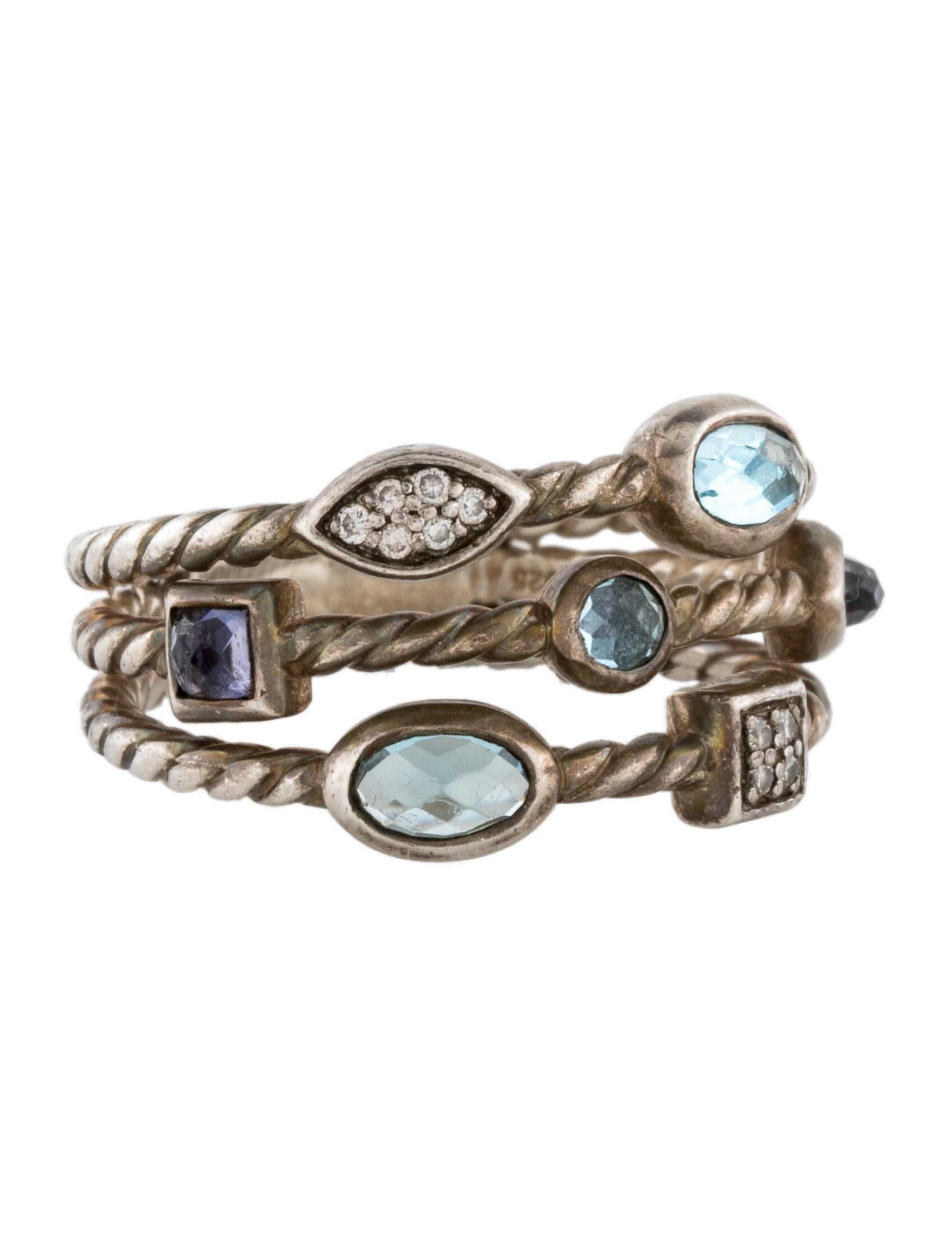 David Yurman Confetti Ring - 18K Yellow Gold Band, Rings - DVY25627 ...